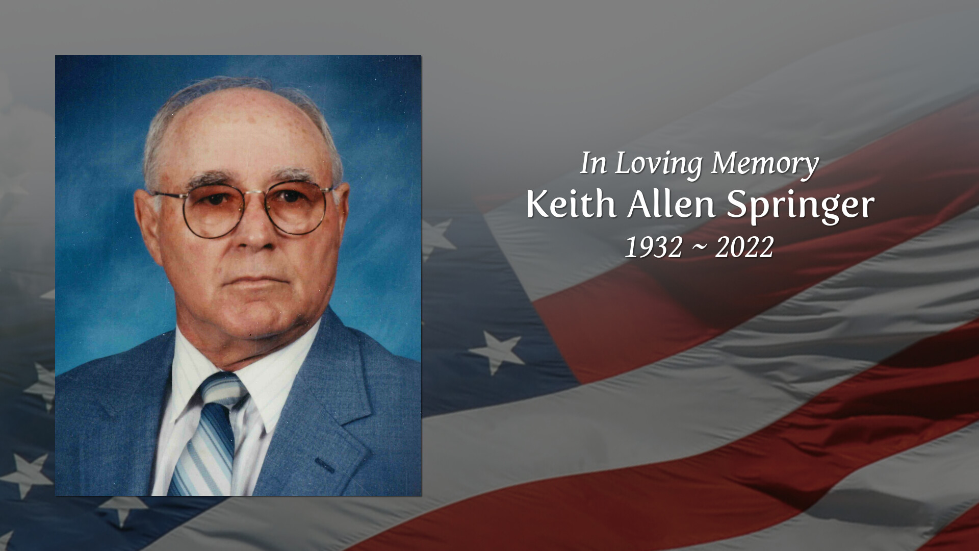 Keith Allen Springer - Tribute Video