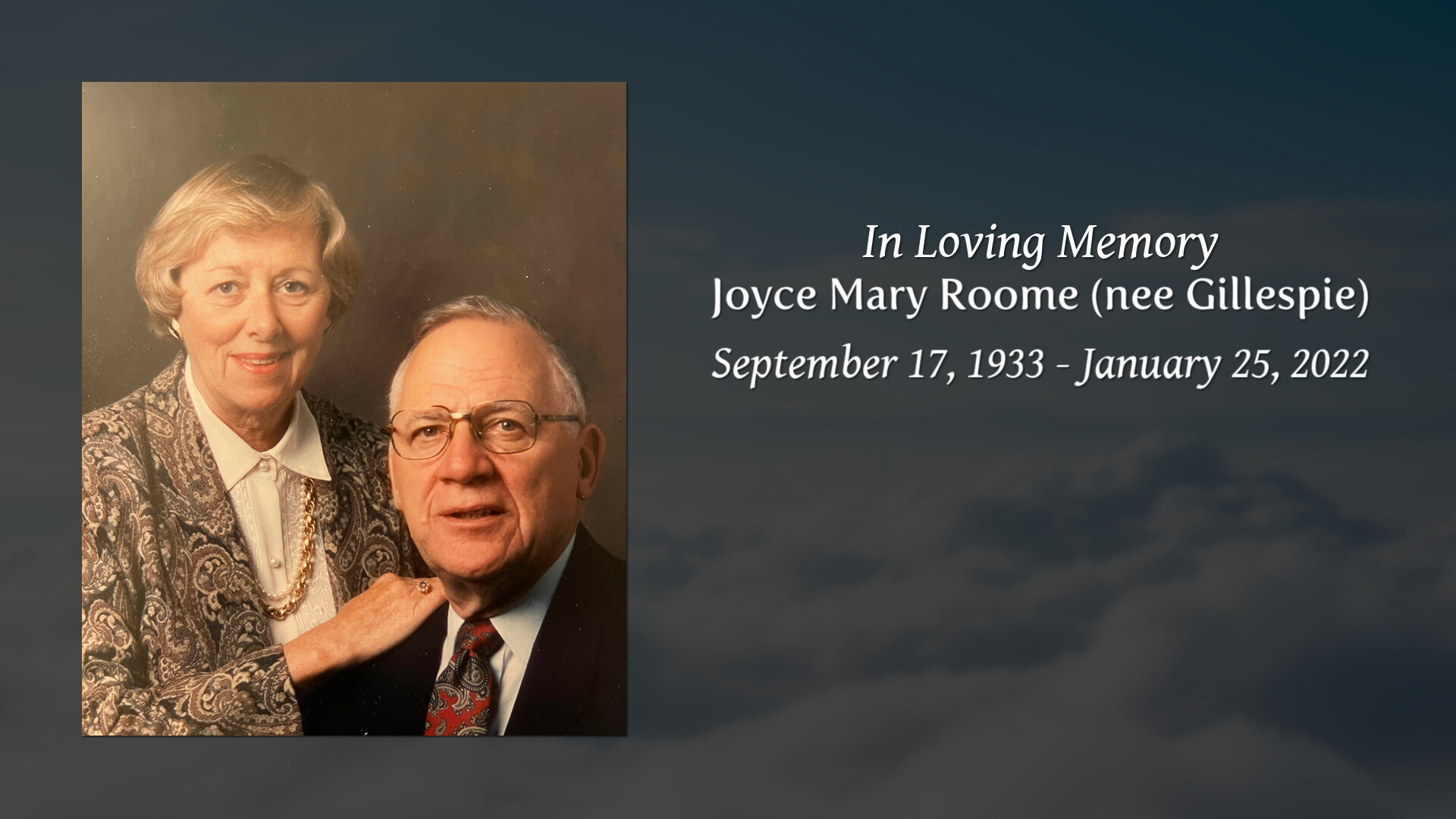 Joyce Mary Roome (nee Gillespie) - Tribute Video