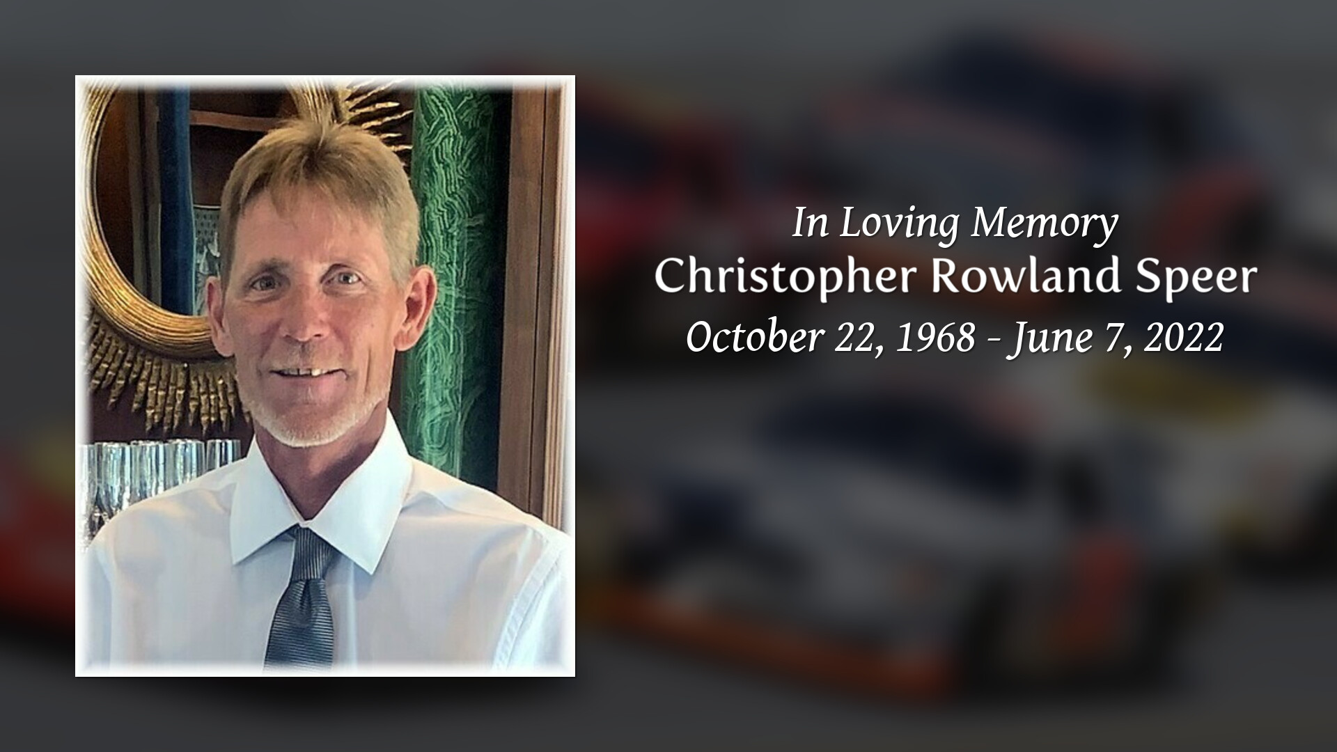 Christopher Rowland Speer - Tribute Video