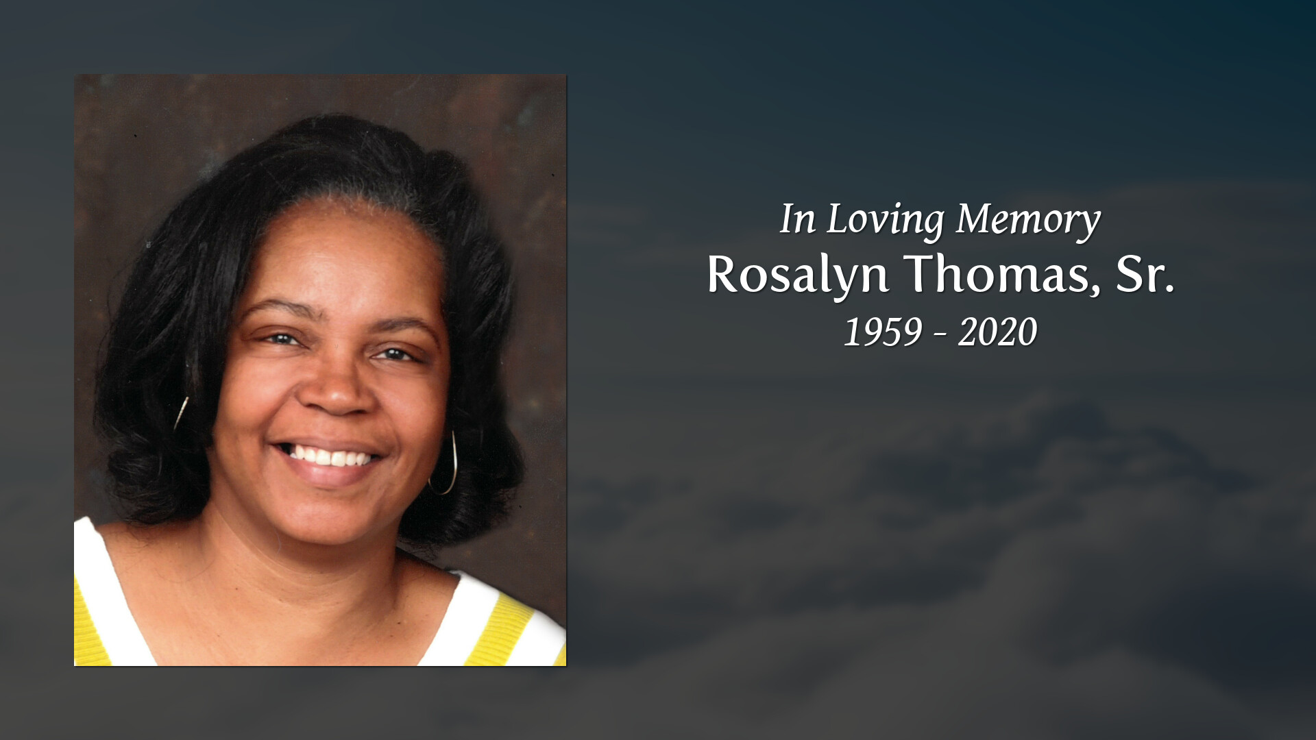 Rosalyn Thomas, Sr. - Tribute Video
