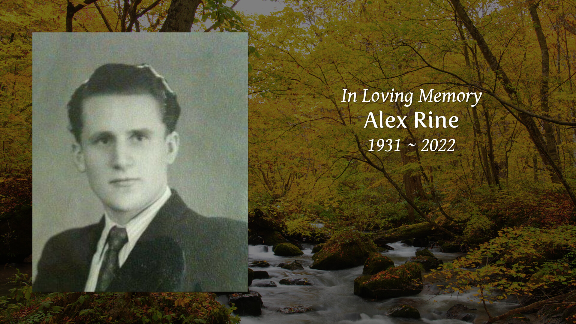 Alex Rine - Tribute Video