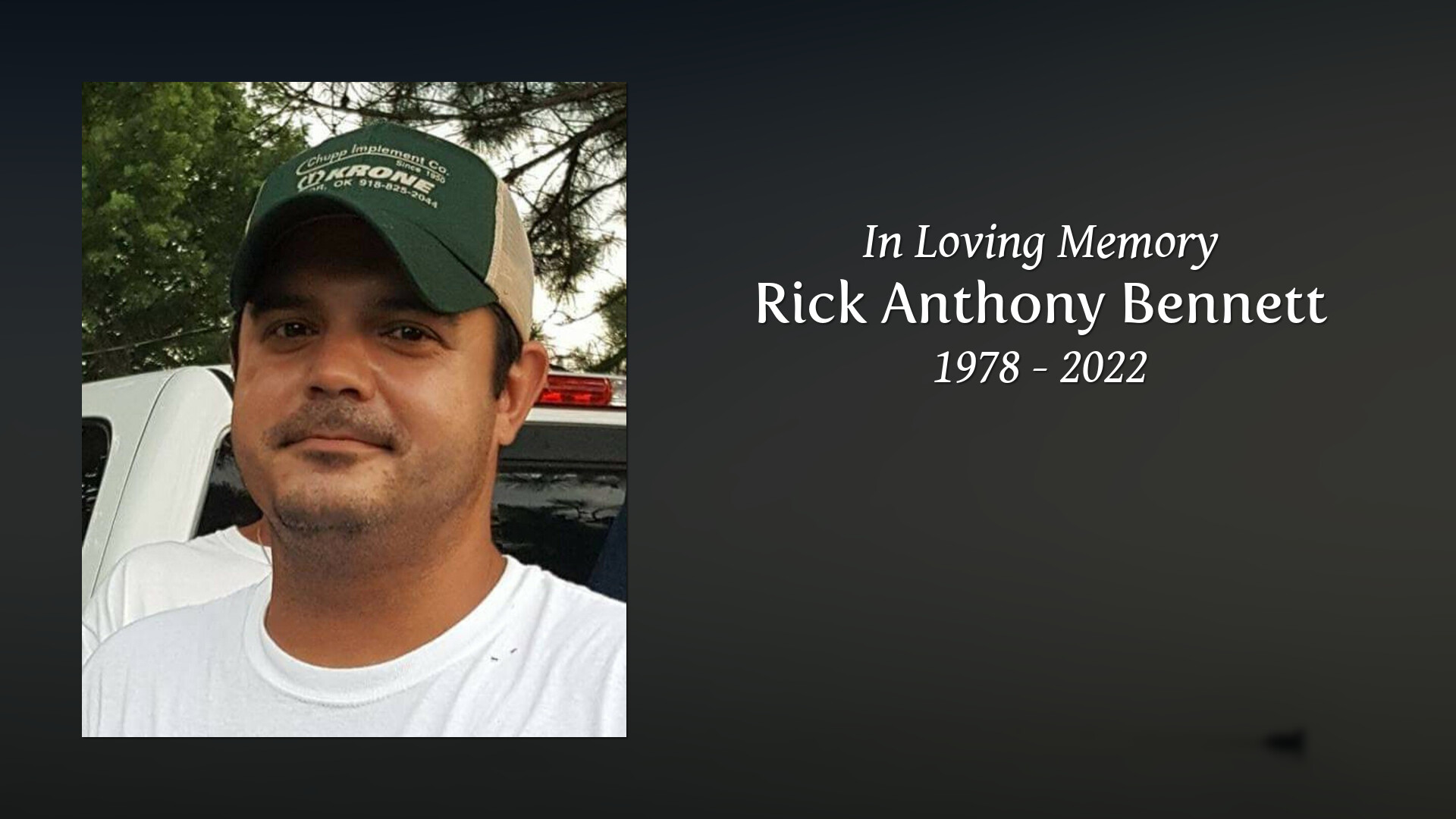 Rick Anthony Bennett - Tribute Video