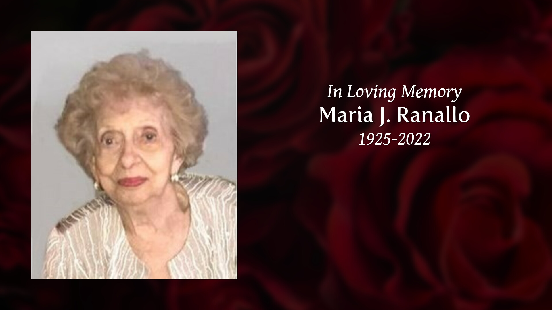 Maria J. Ranallo - Tribute Video