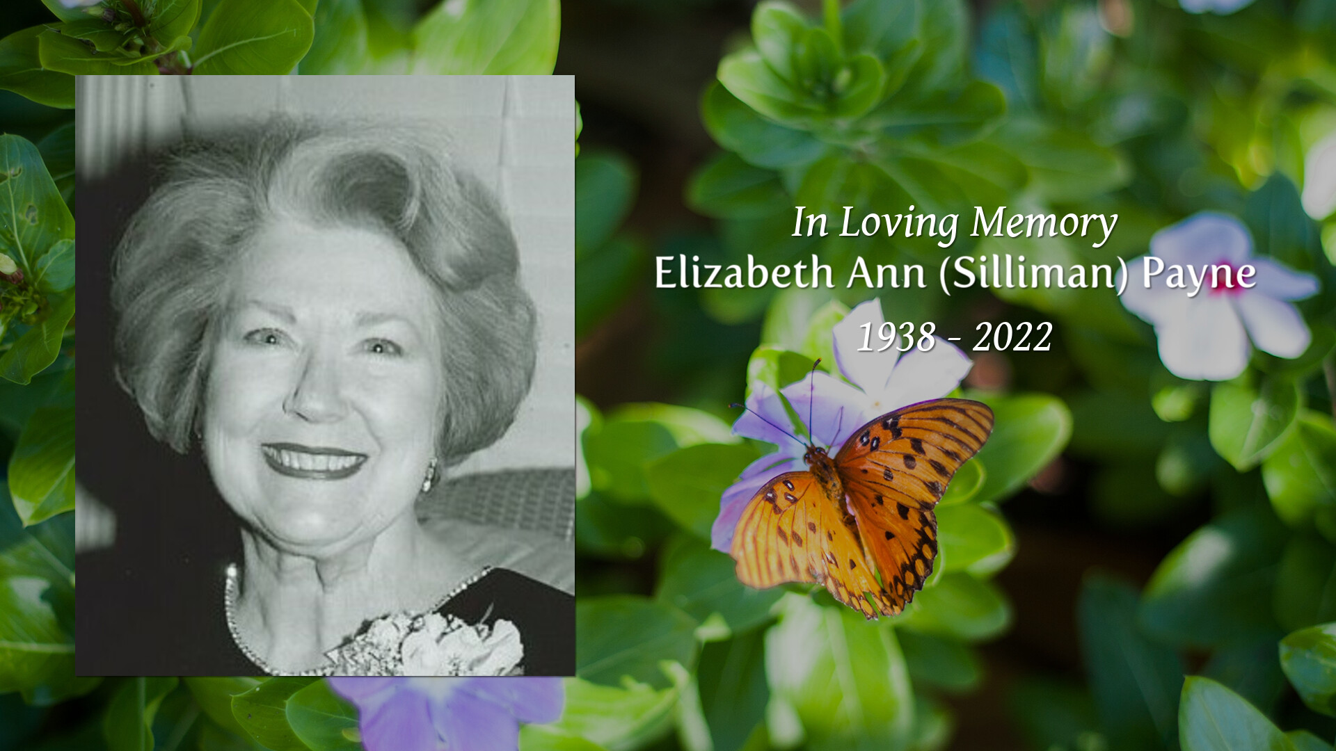 Elizabeth Ann (Silliman) Payne - Tribute Video