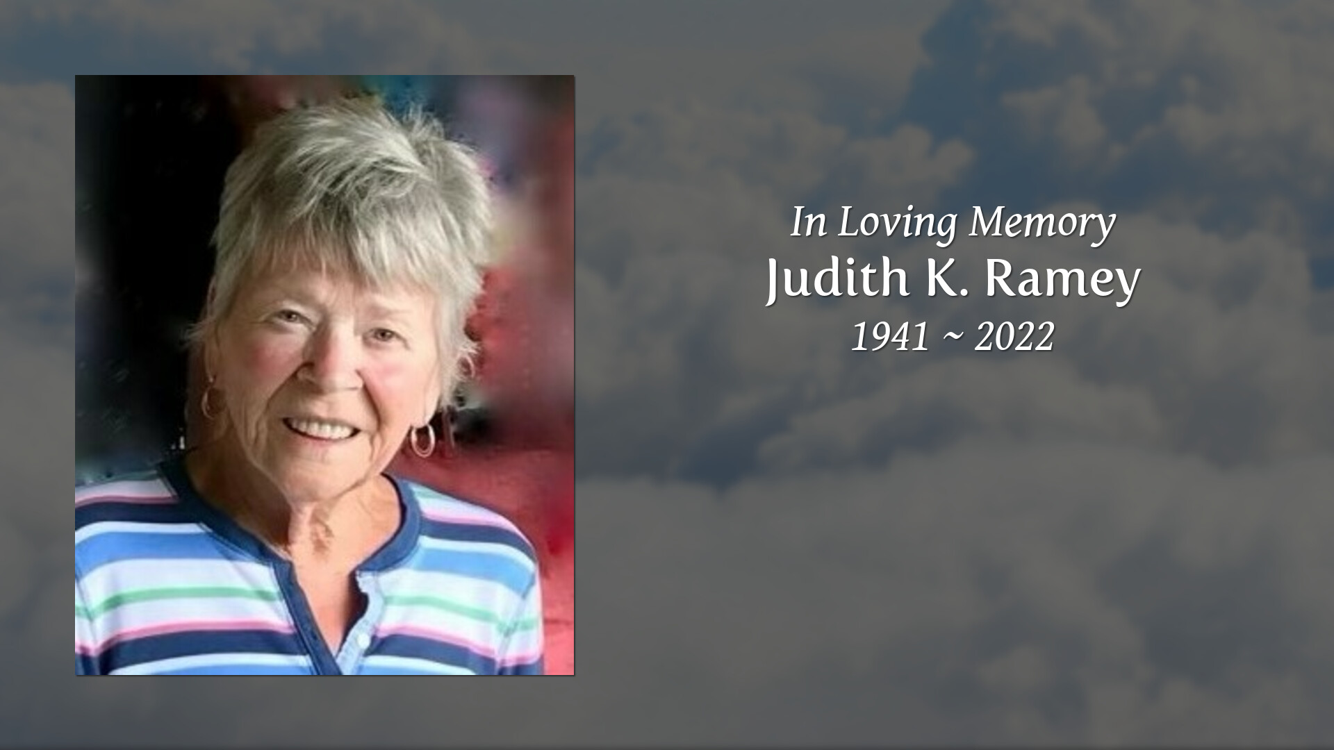 Judith K. Ramey - Tribute Video
