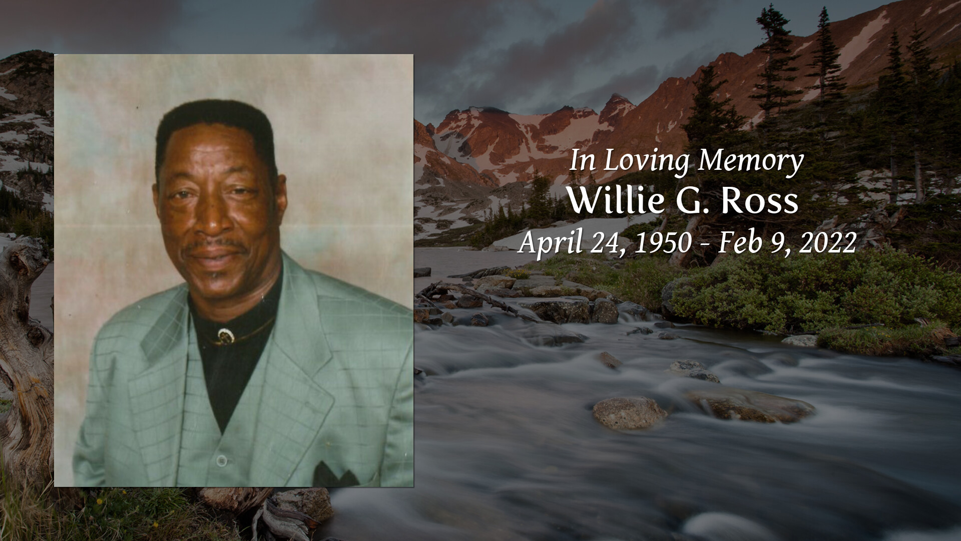 Willie G. Ross - Tribute Video