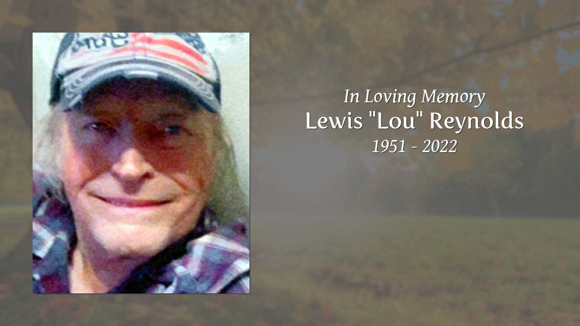 Lewis "Lou" Reynolds - Tribute Video