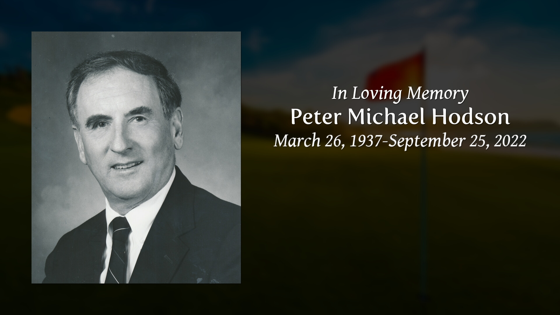 Peter Michael Hodson - Tribute Video