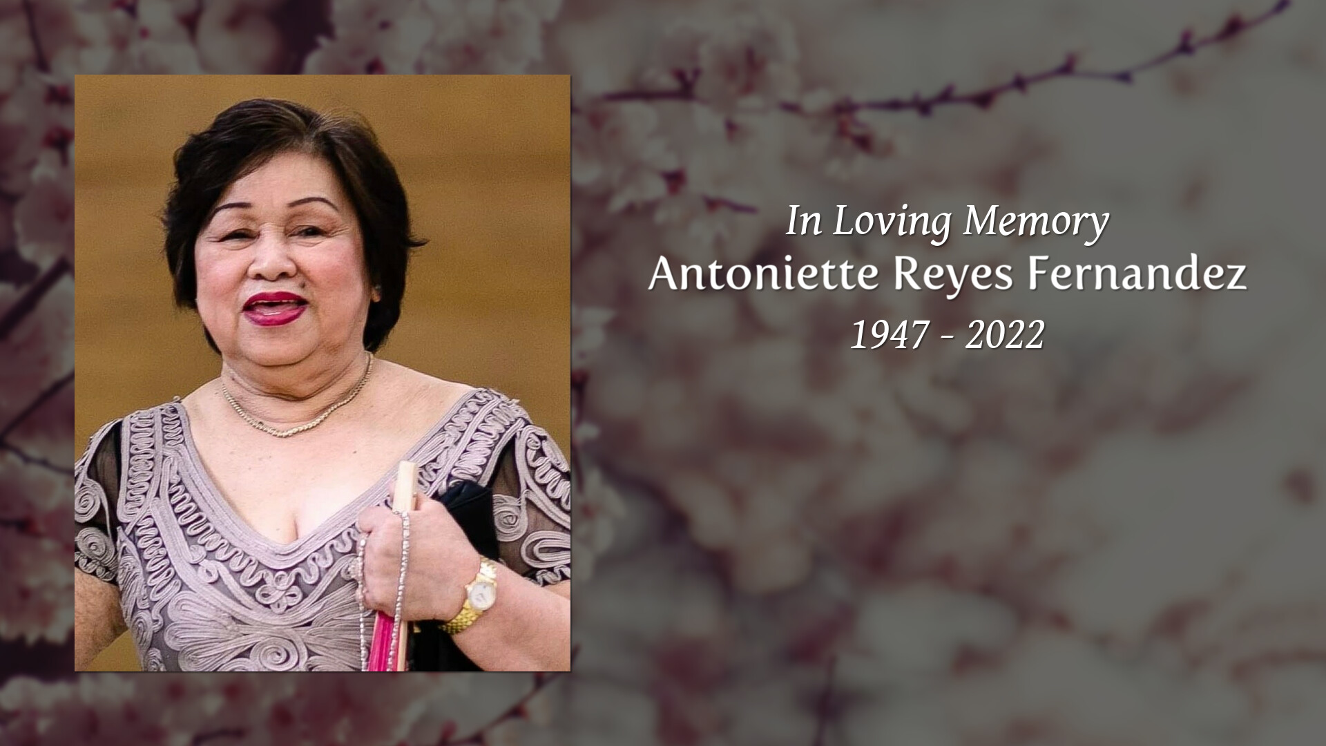 Antoniette Reyes Fernandez - Tribute Video