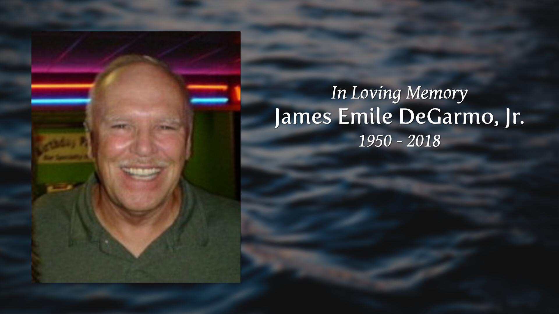 James Emile DeGarmo, Jr. - Tribute Video