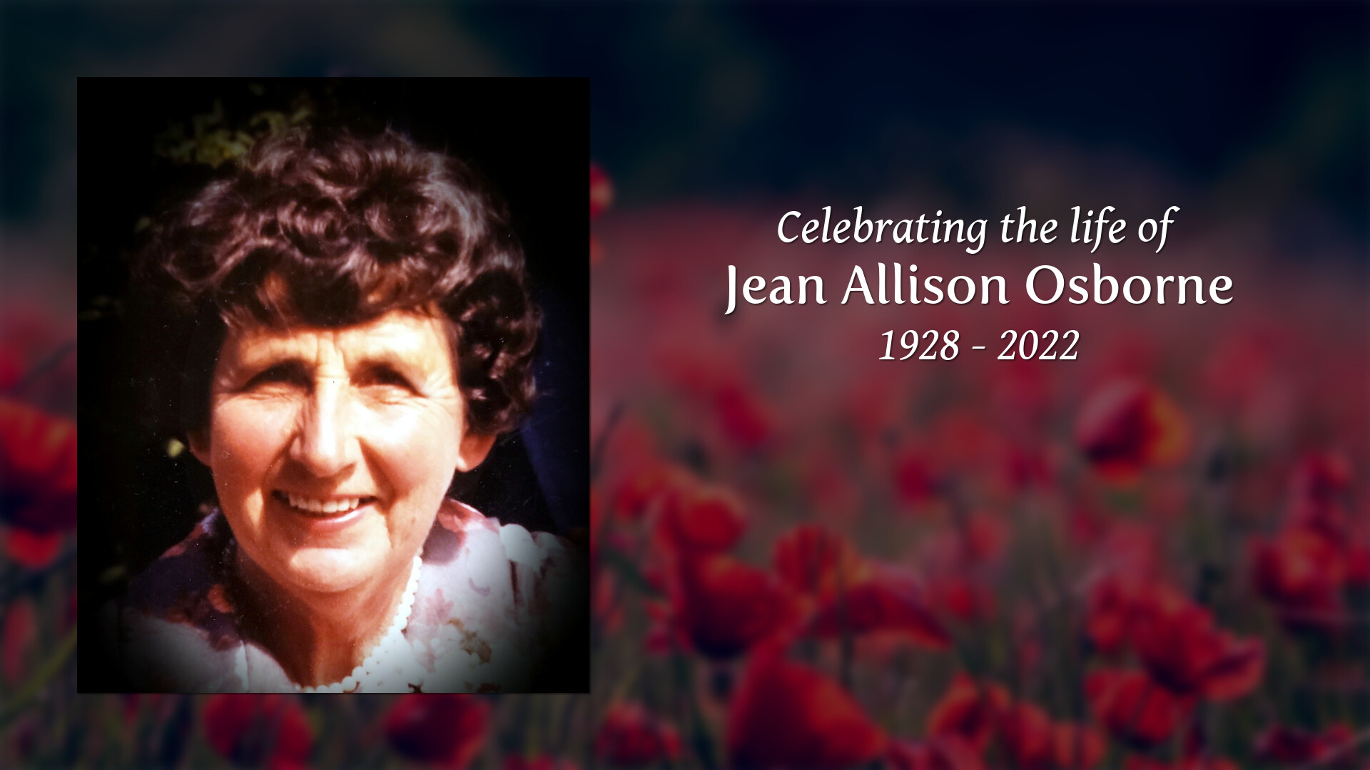 Jean Allison Osborne - Tribute Video