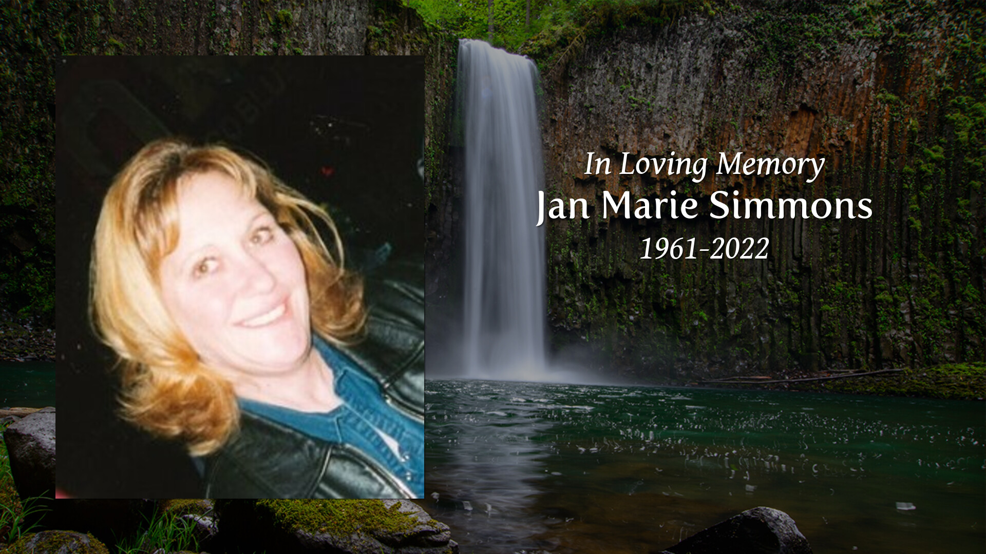 Jan Marie Simmons - Tribute Video