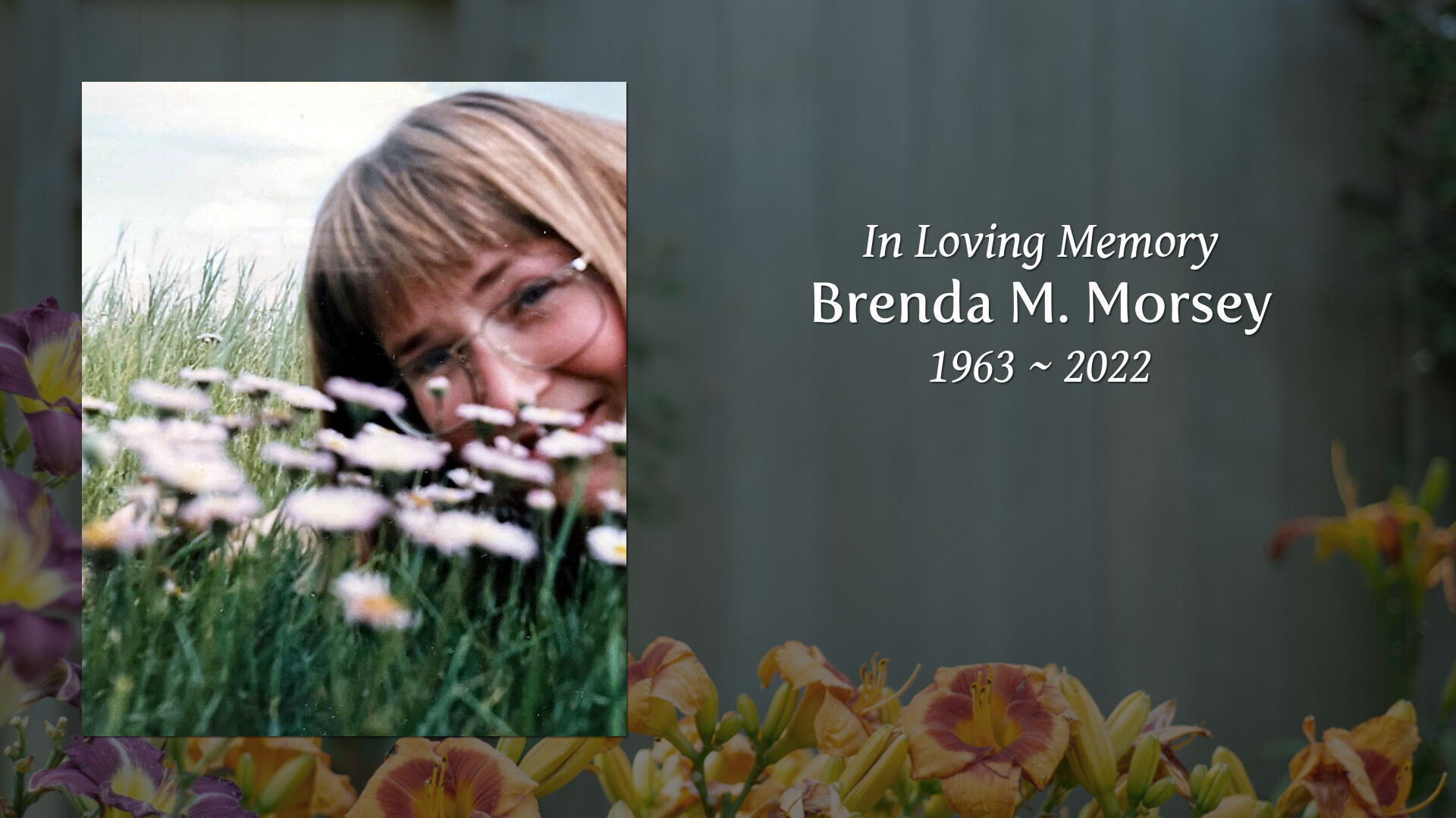Brenda M. Morsey - Tribute Video