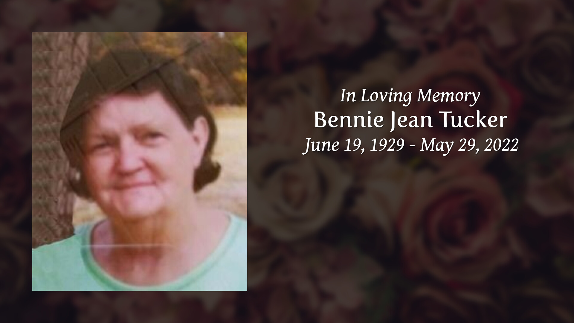 Bennie Jean Tucker - Tribute Video