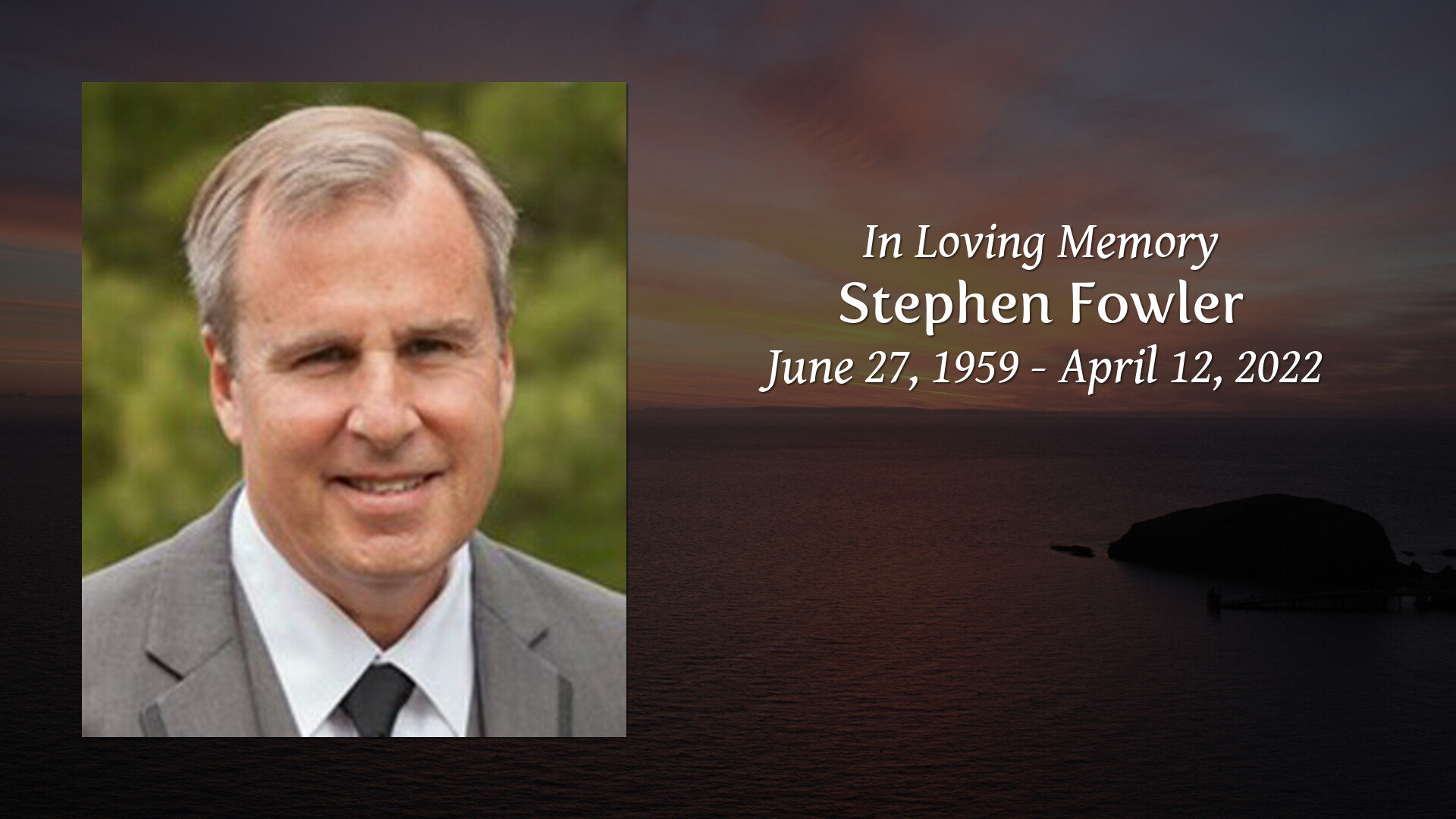 Stephen Fowler - Tribute Video