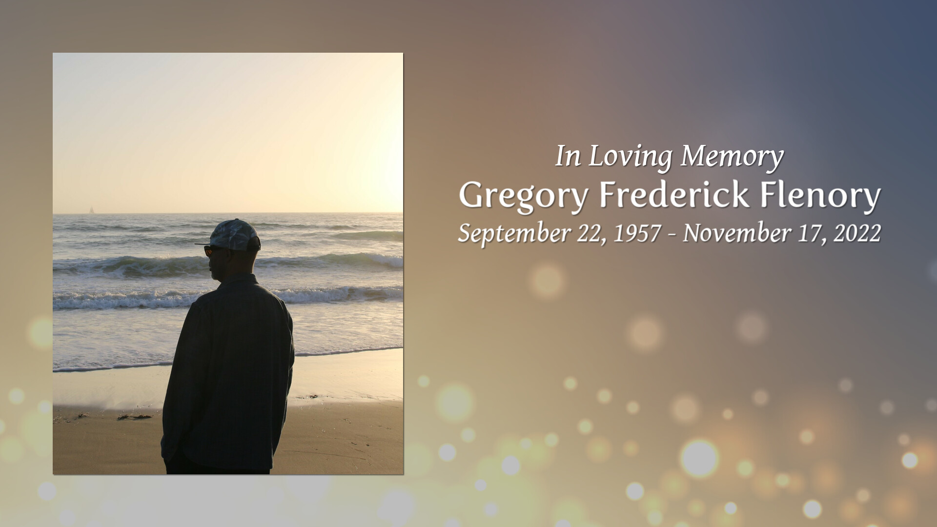 Gregory Frederick Flenory - Tribute Video