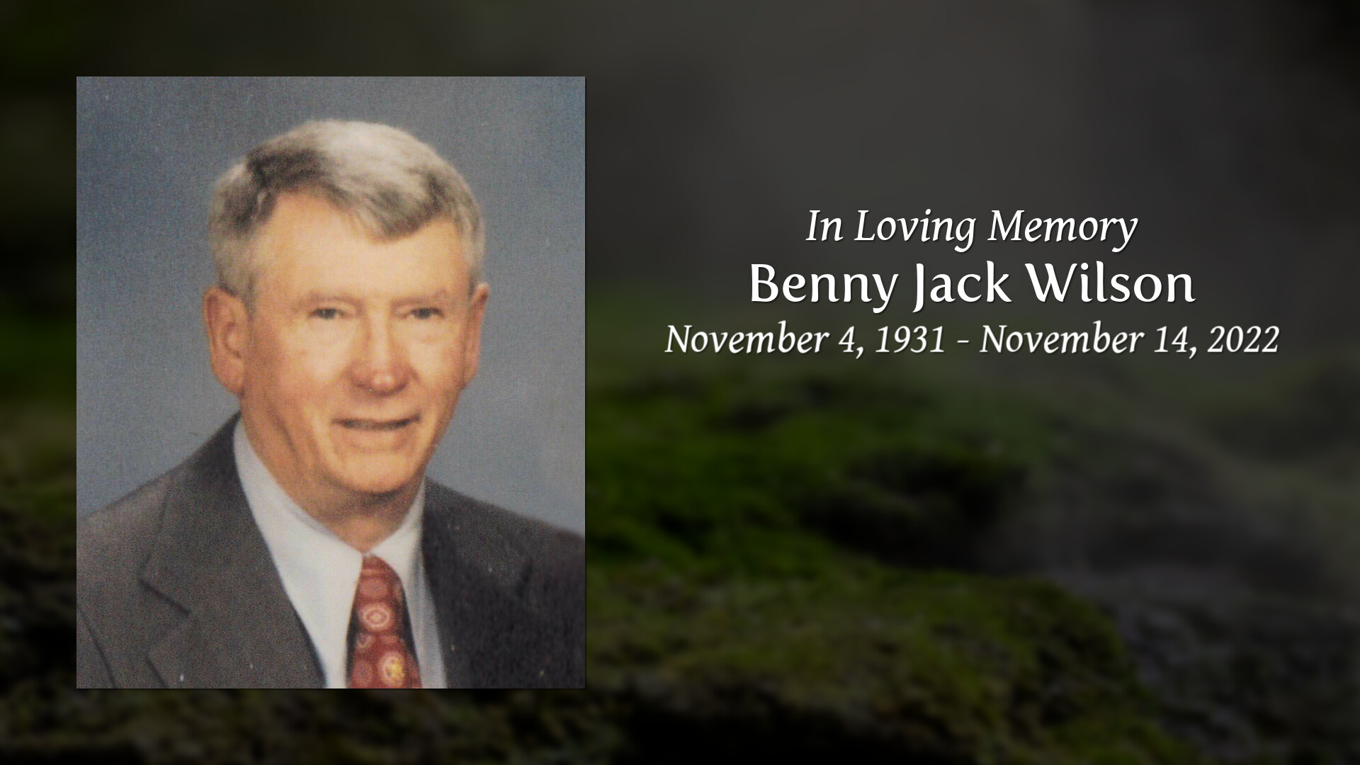 Benny Jack Wilson - Tribute Video