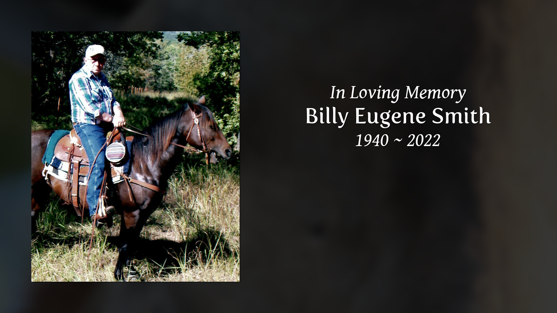 Billy Eugene Smith - Tribute Video