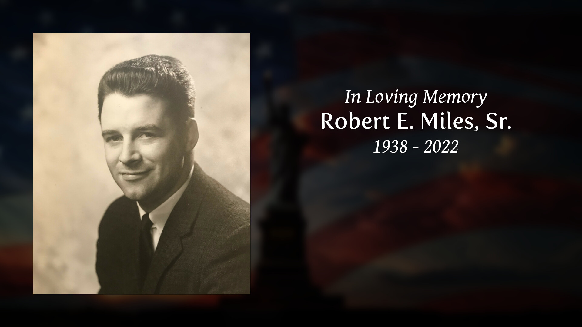 Robert E. Miles, Sr. - Tribute Video