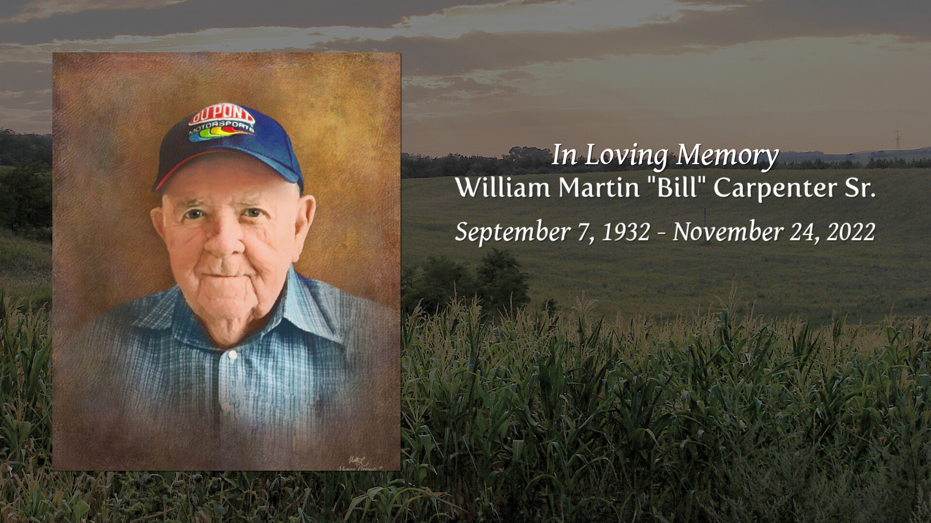 William Martin "Bill" Carpenter Sr. - Tribute Video