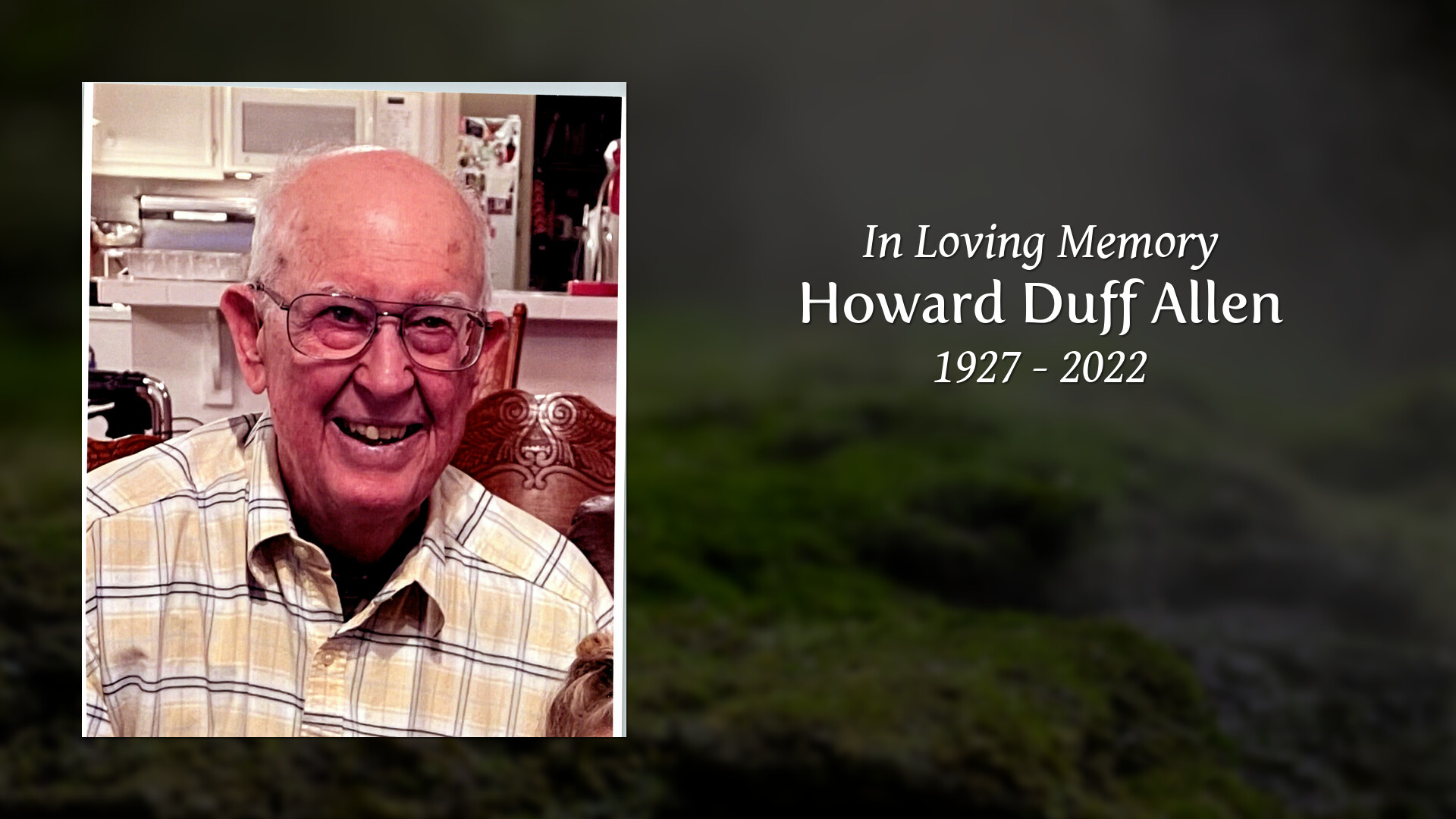 Howard Duff Allen - Tribute Video