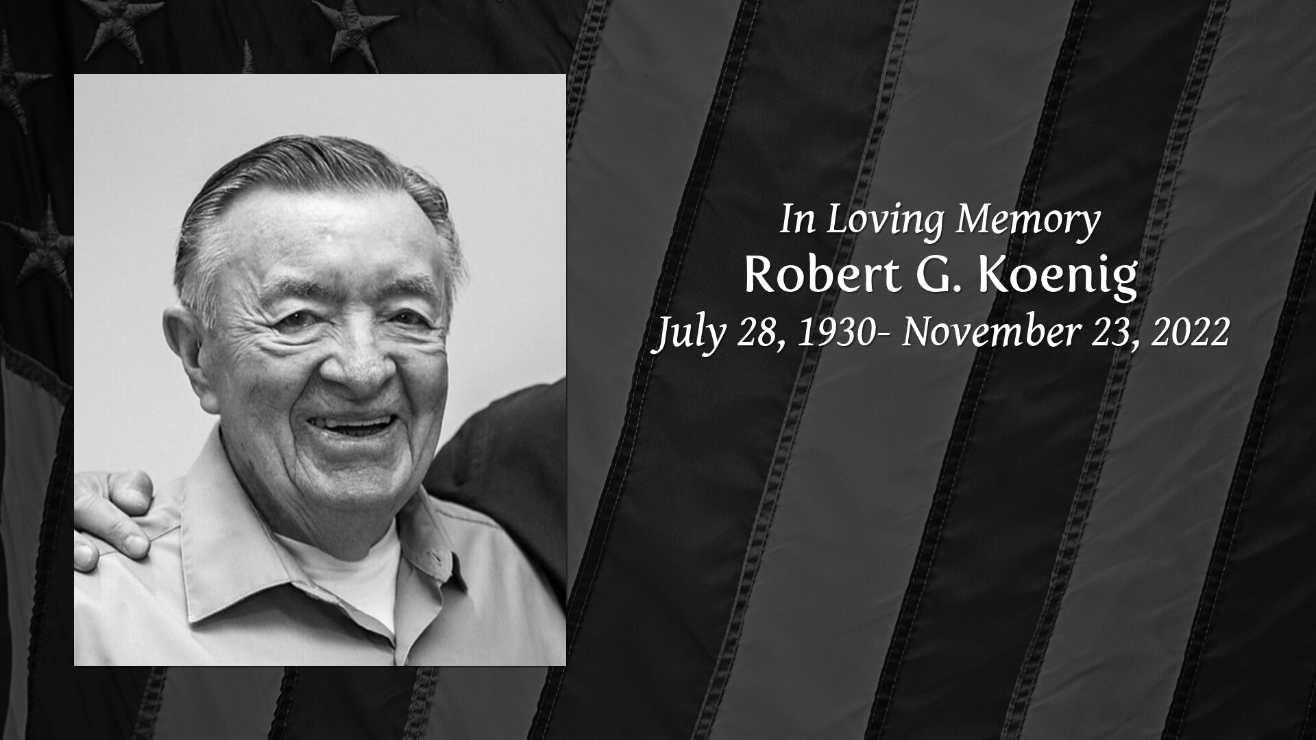 Robert G. Koenig - Tribute Video