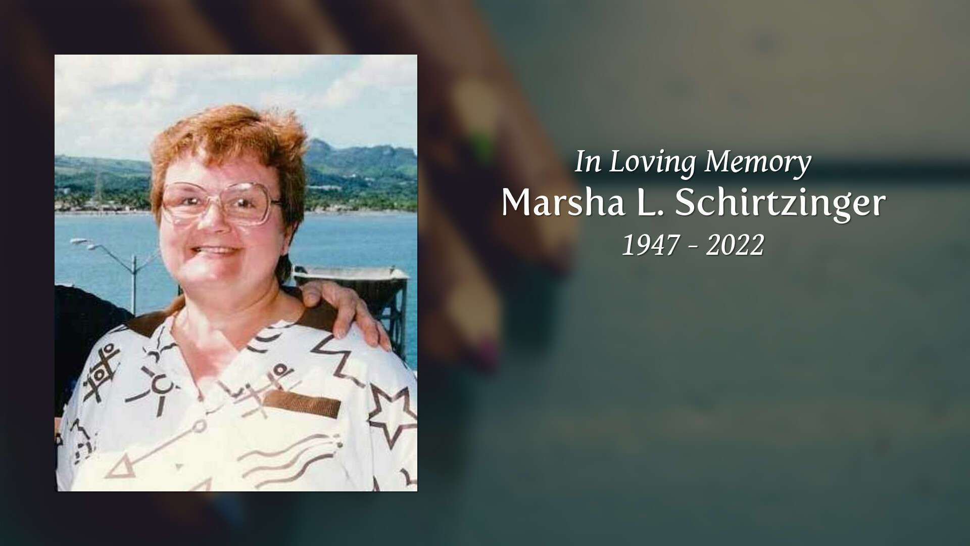 Marsha L. Schirtzinger - Tribute Video