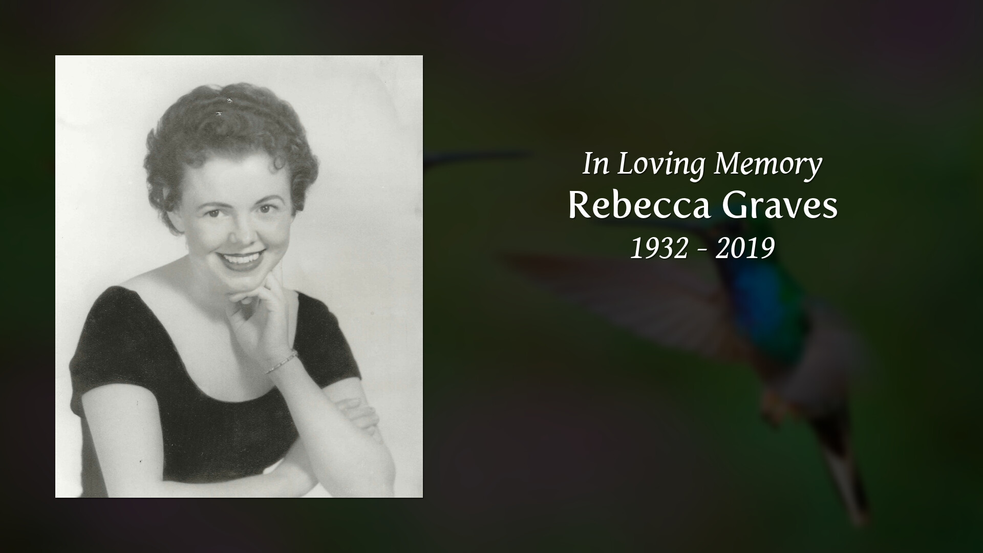 Rebecca Graves - Tribute Video