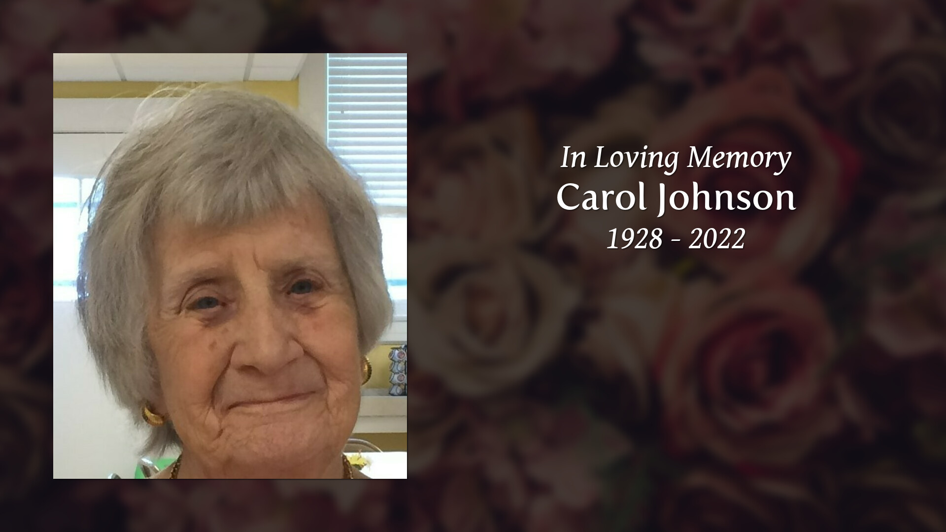 Carol Johnson - Tribute Video