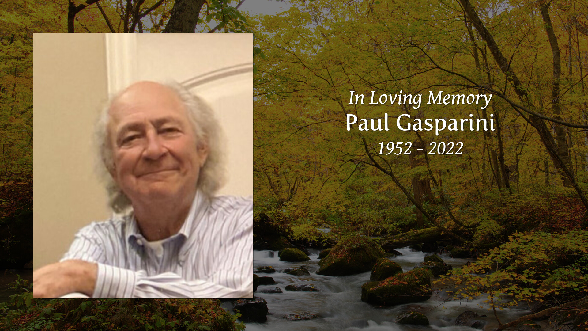 Paul Gasparini - Tribute Video
