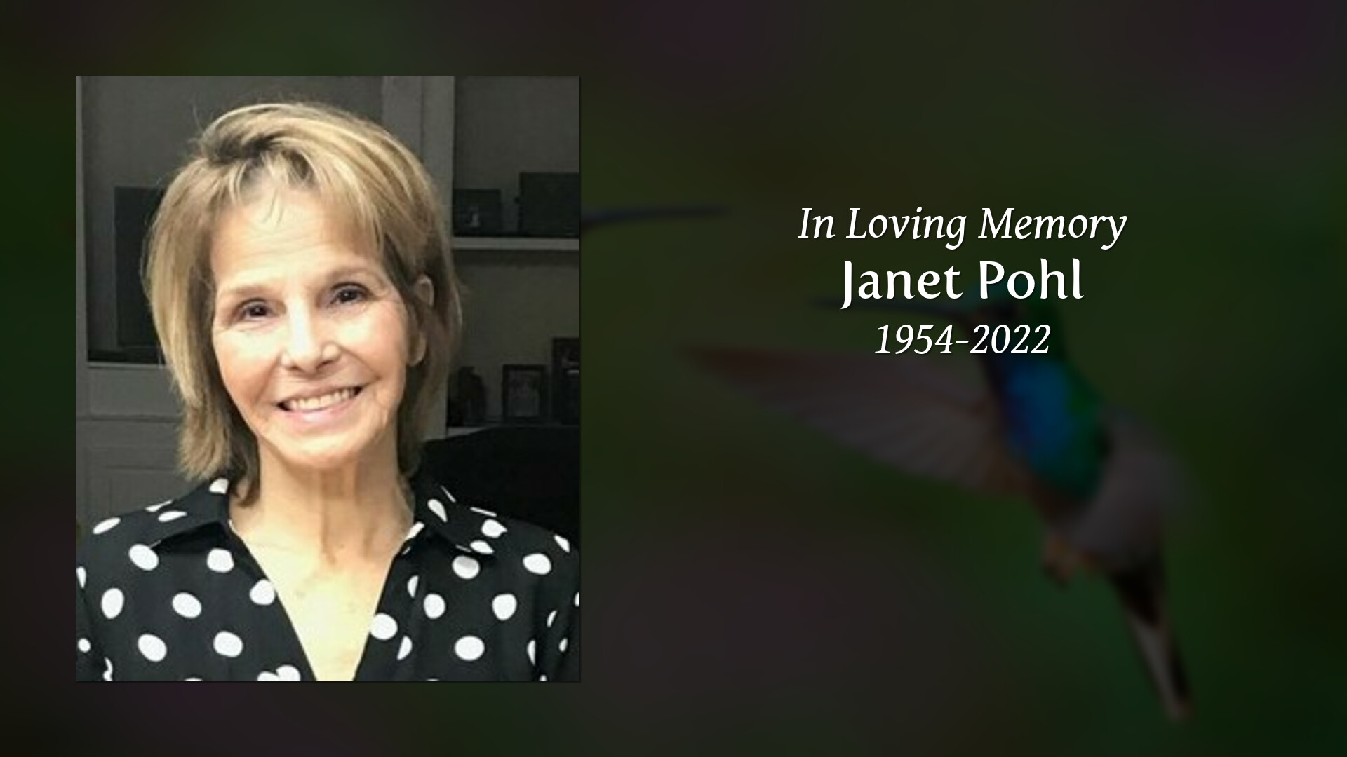 Janet Pohl - Tribute Video