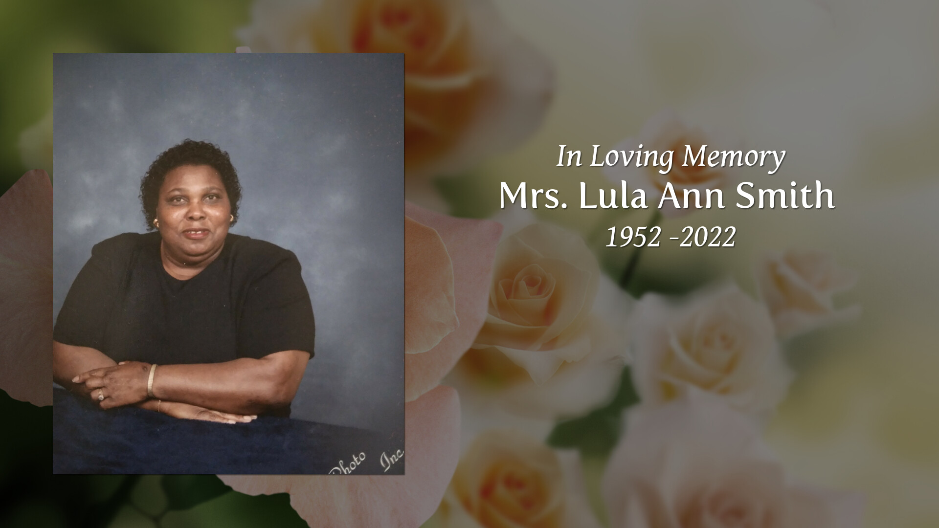 Mrs. Lula Ann Smith - Tribute Video