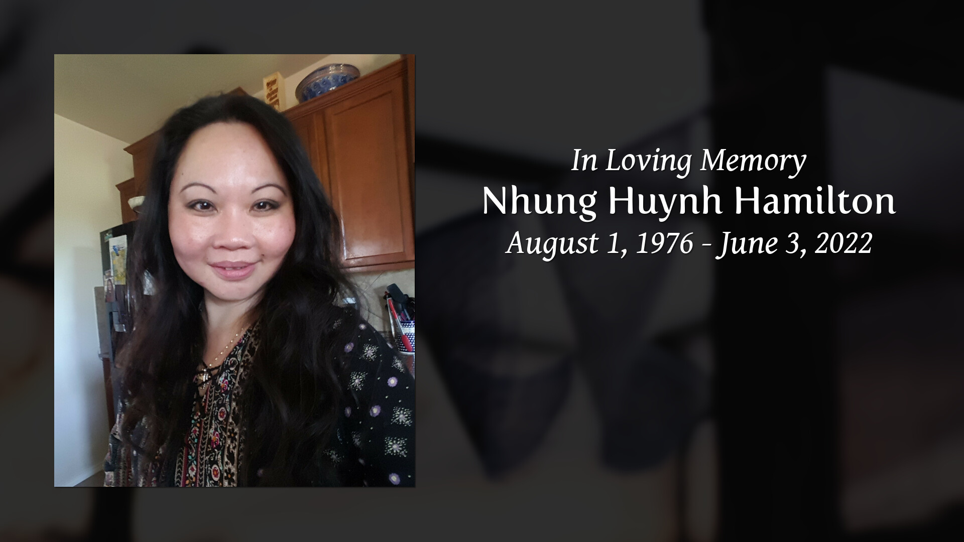 Nhung Huynh Hamilton - Tribute Video