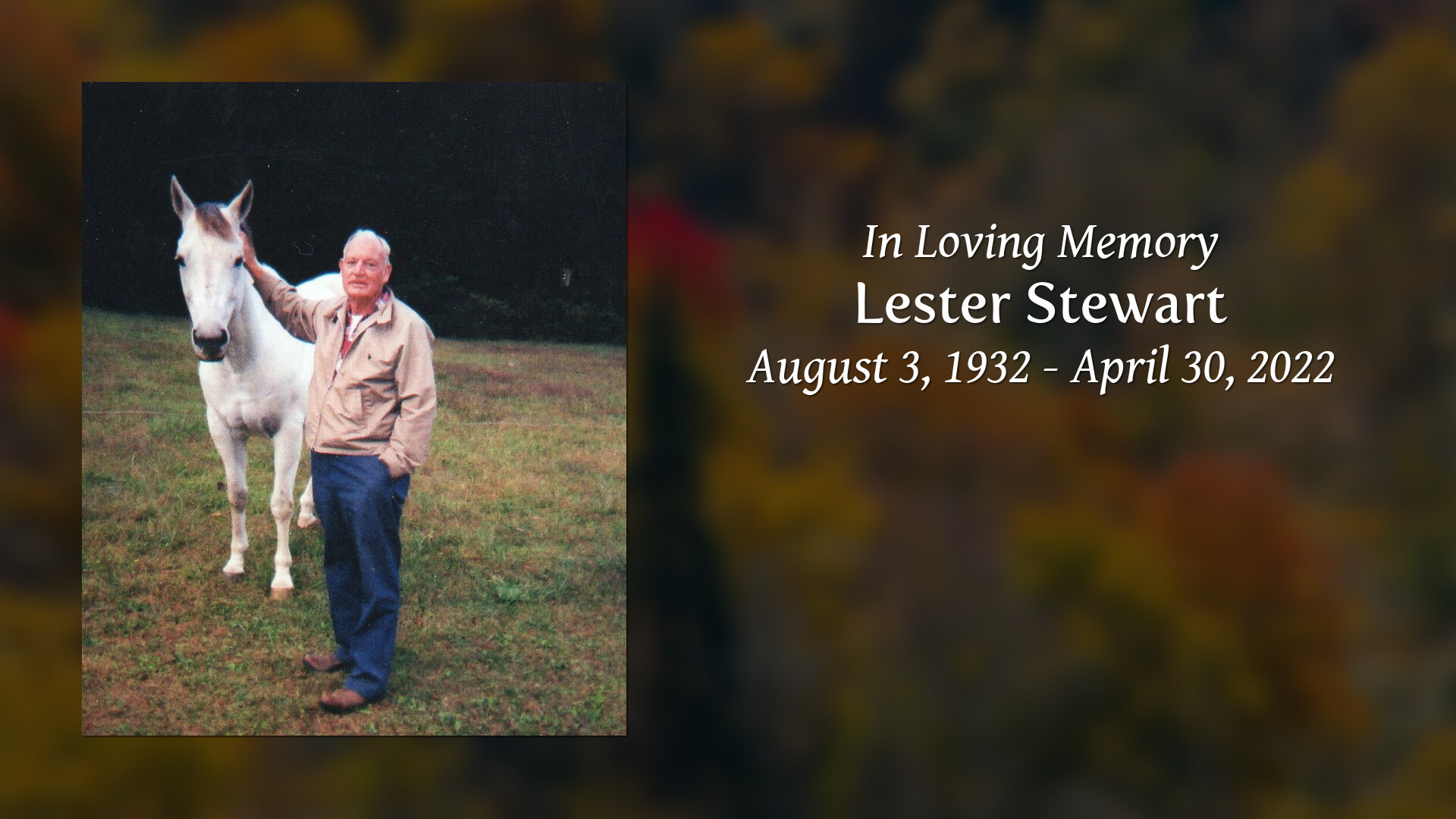 Lester Stewart - Tribute Video