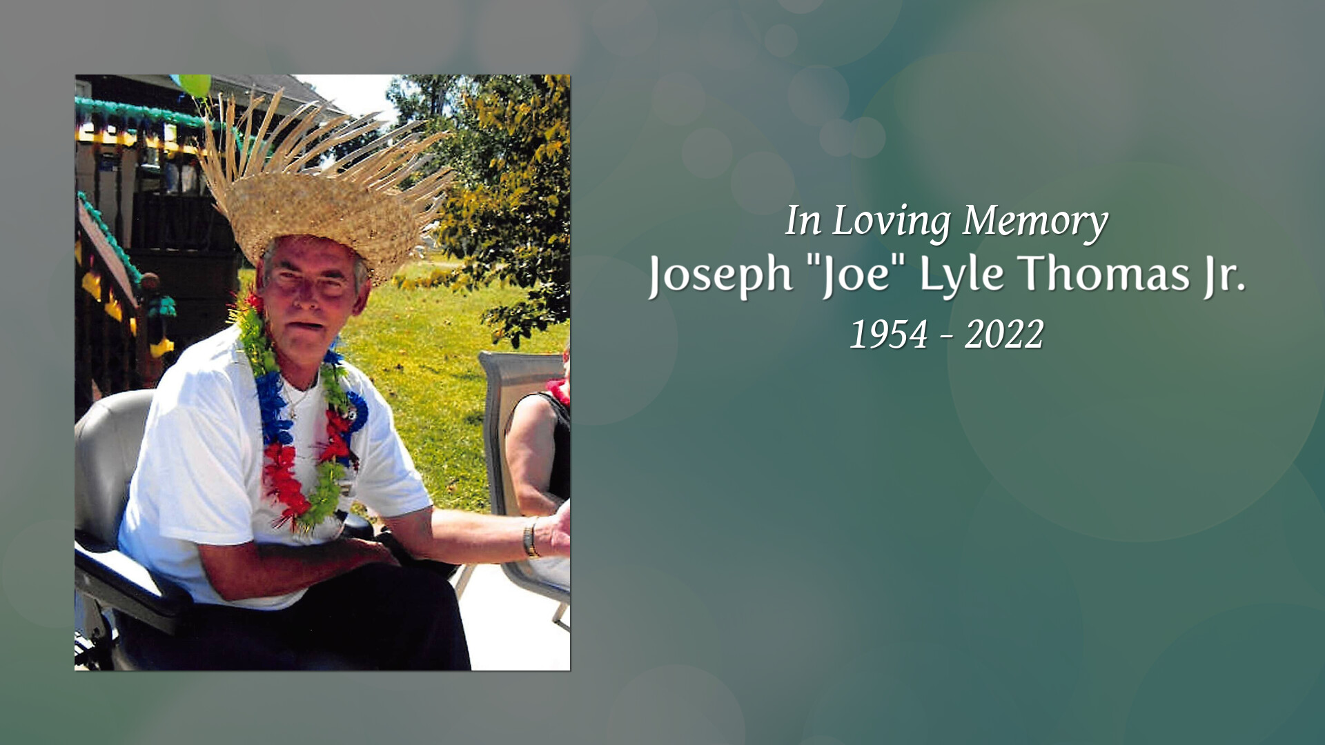 Joseph "Joe" Lyle Thomas Jr. - Tribute Video