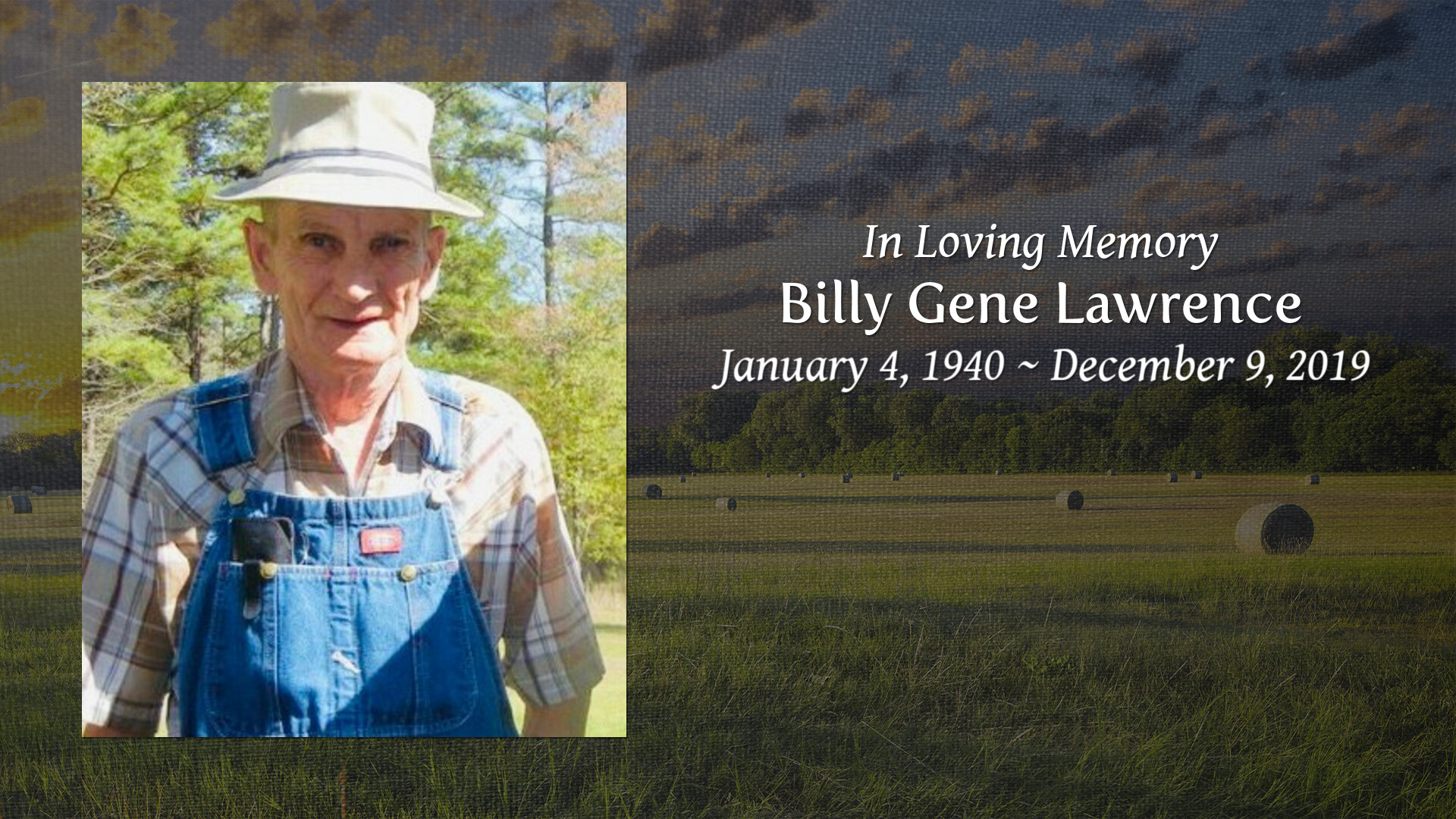 Billy Gene Lawrence - Tribute Video