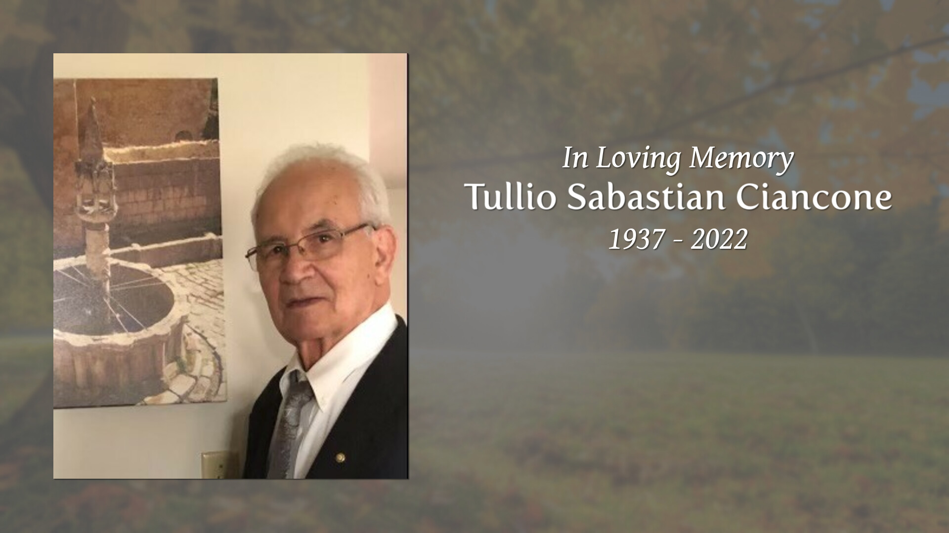 Tullio Sabastian Ciancone - Tribute Video