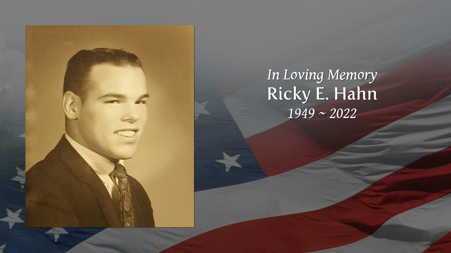 Ricky E. Hahn - Tribute Video