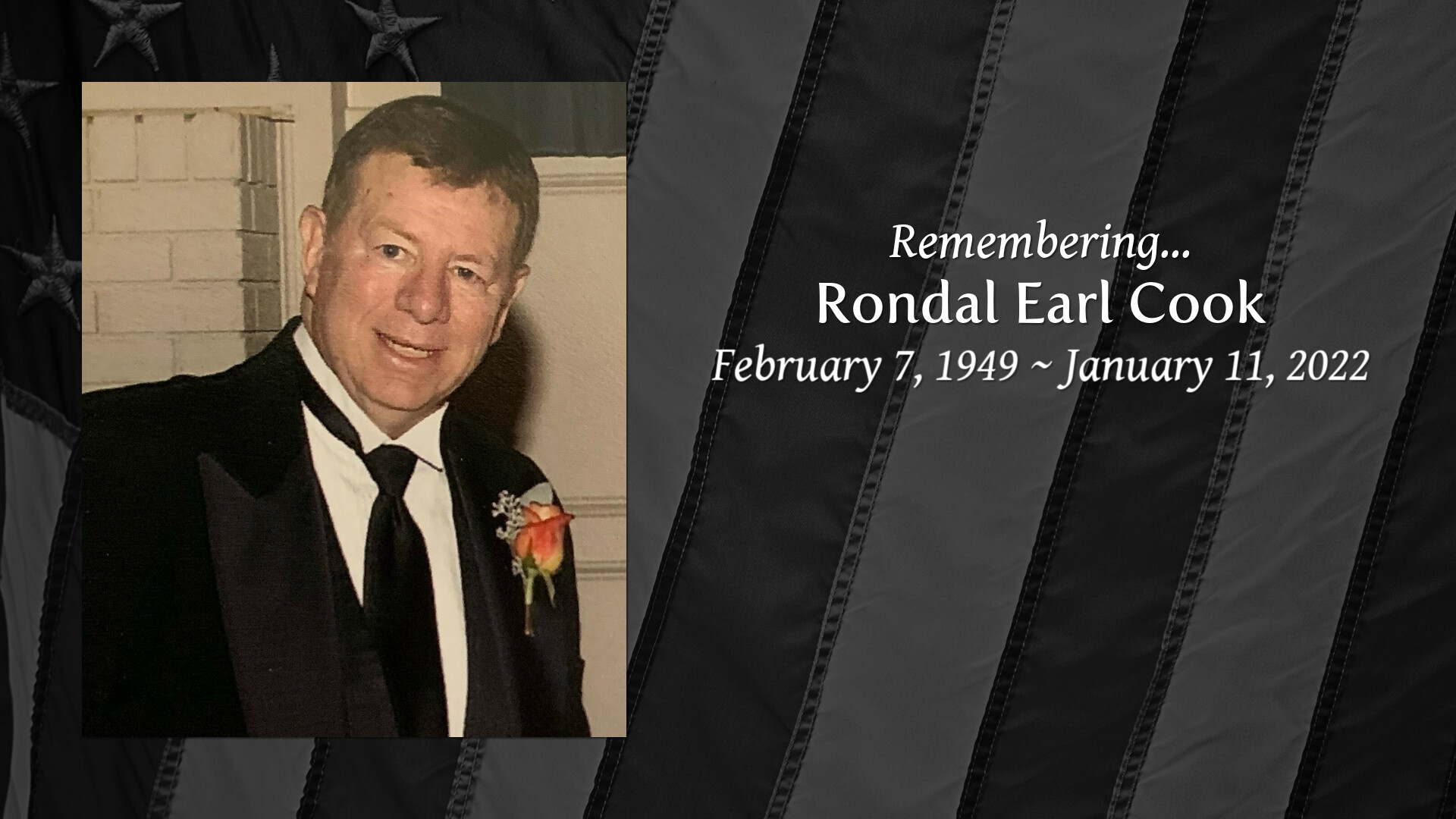 Rondal Earl Cook - Tribute Video