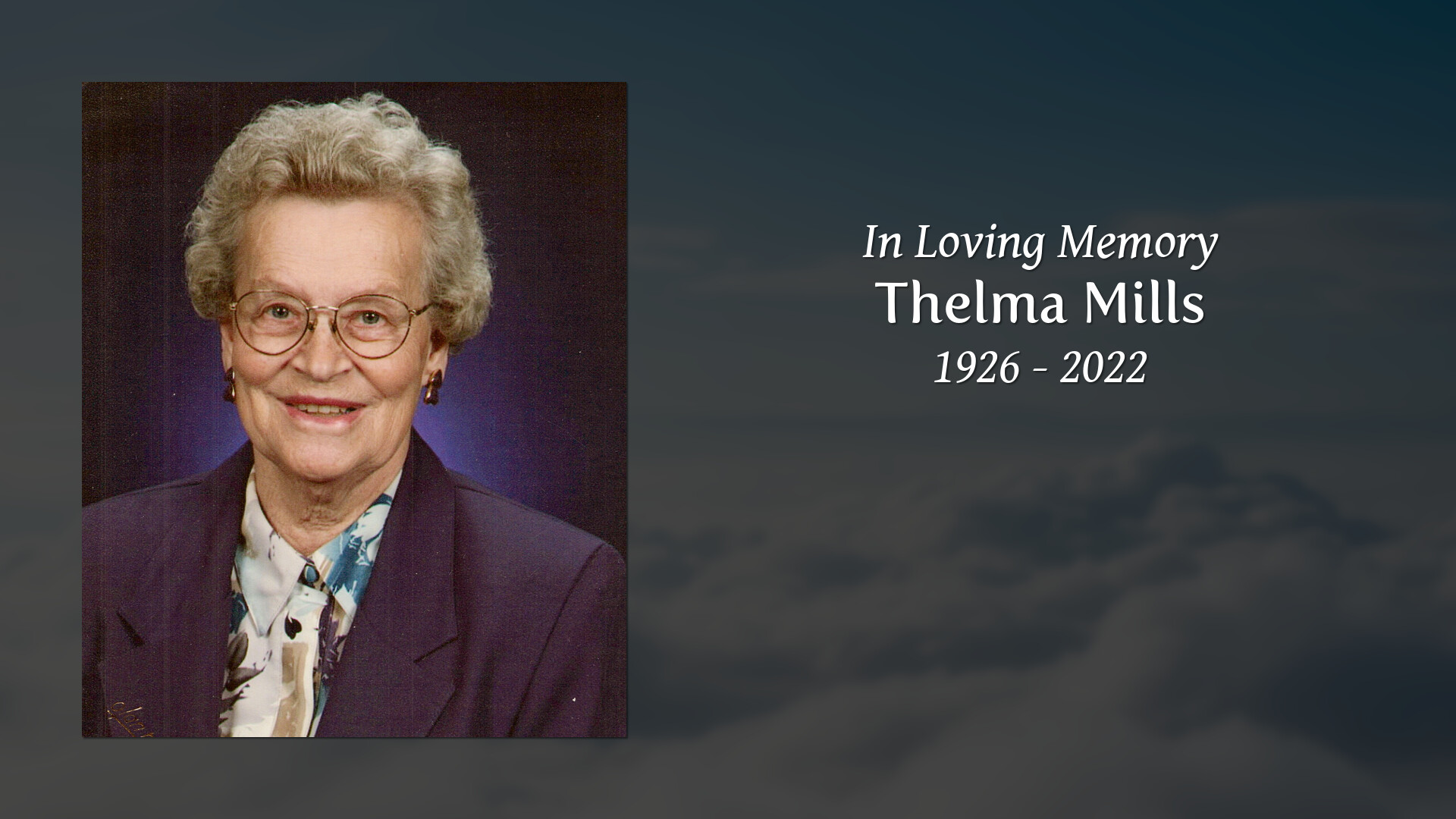 Thelma Mills - Tribute Video