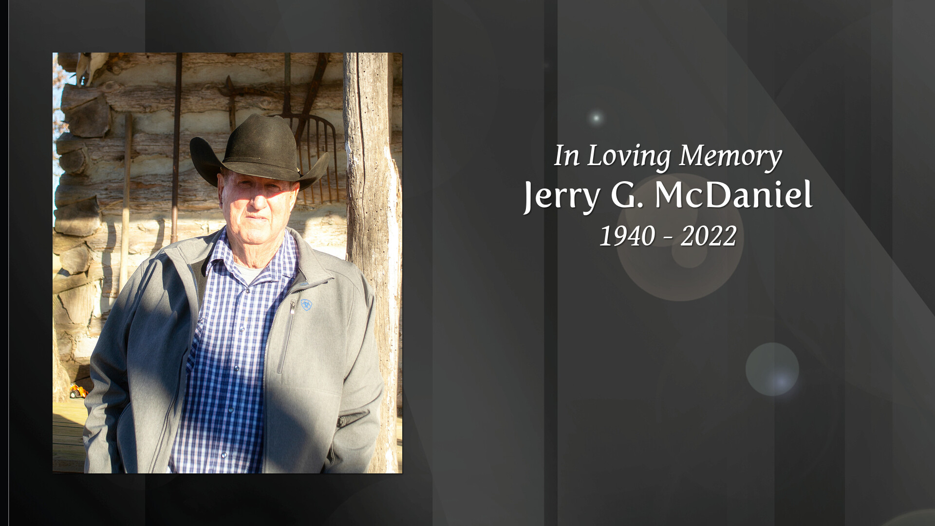 Jerry G. McDaniel - Tribute Video