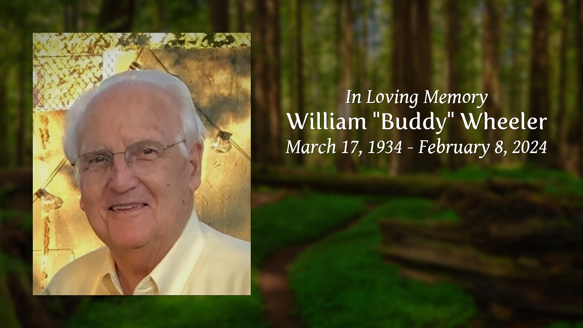 William "Buddy" Wheeler - Tribute Video