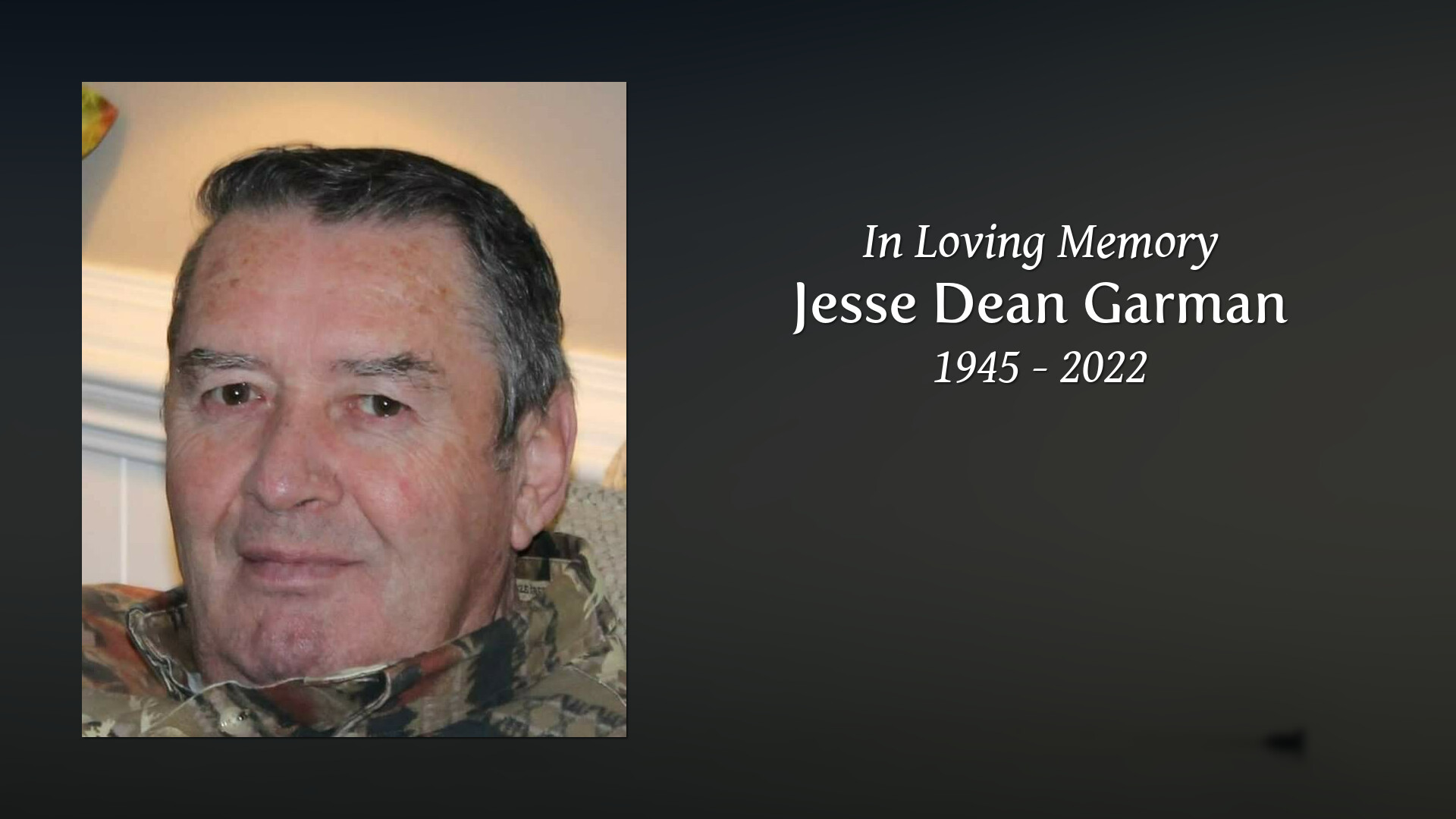 Jesse Dean Garman - Tribute Video