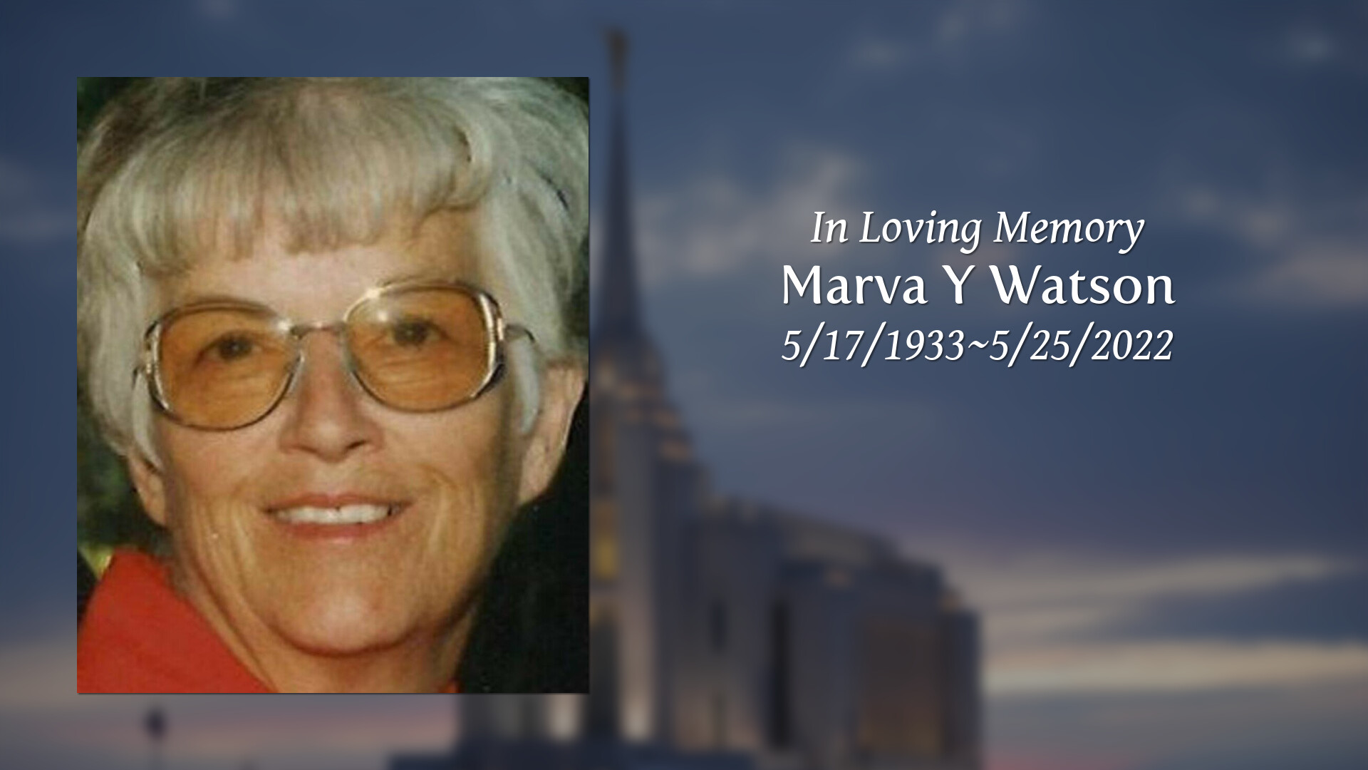 Marva Y Watson Tribute Video