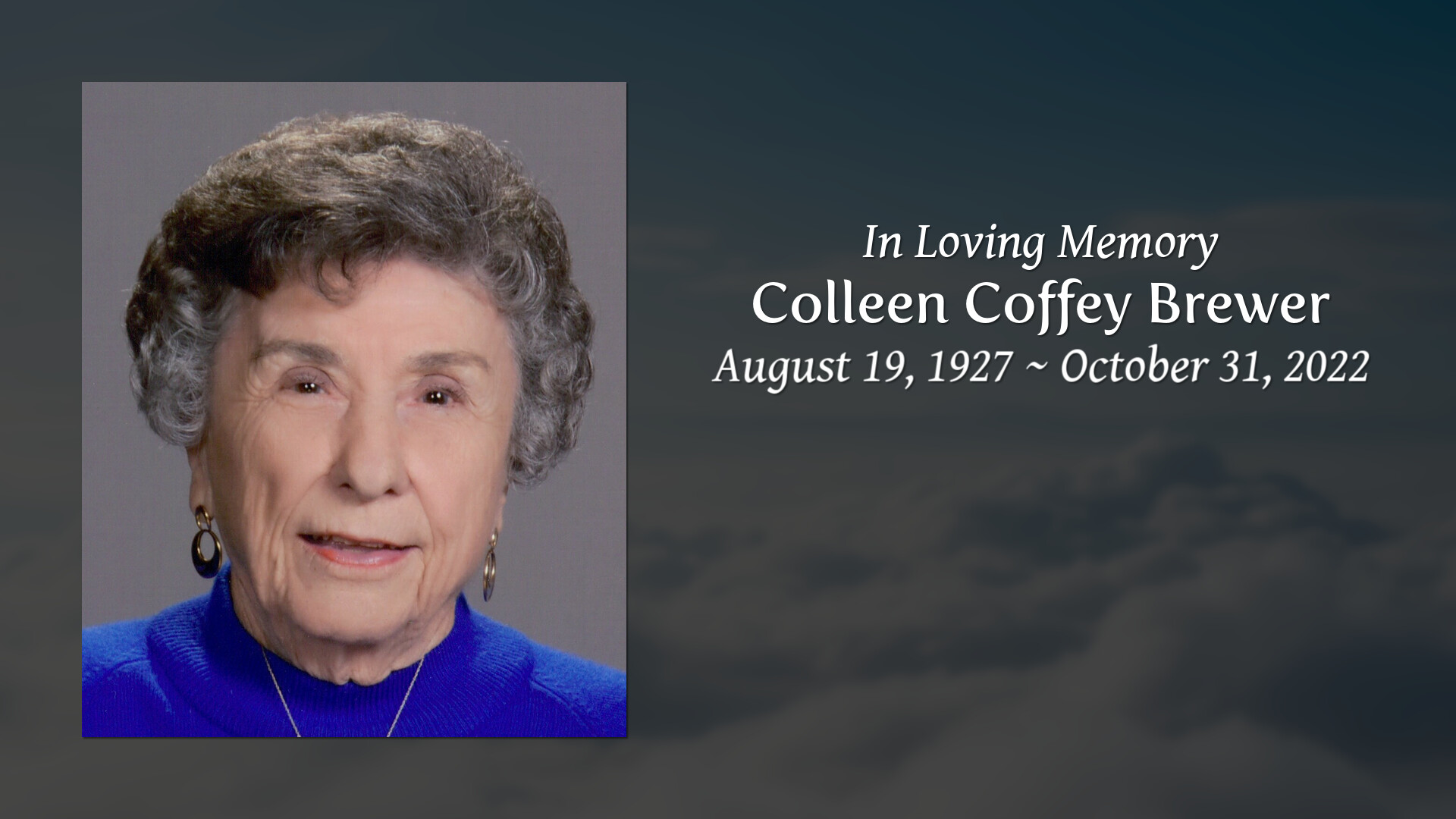 Colleen Coffey Brewer - Tribute Video