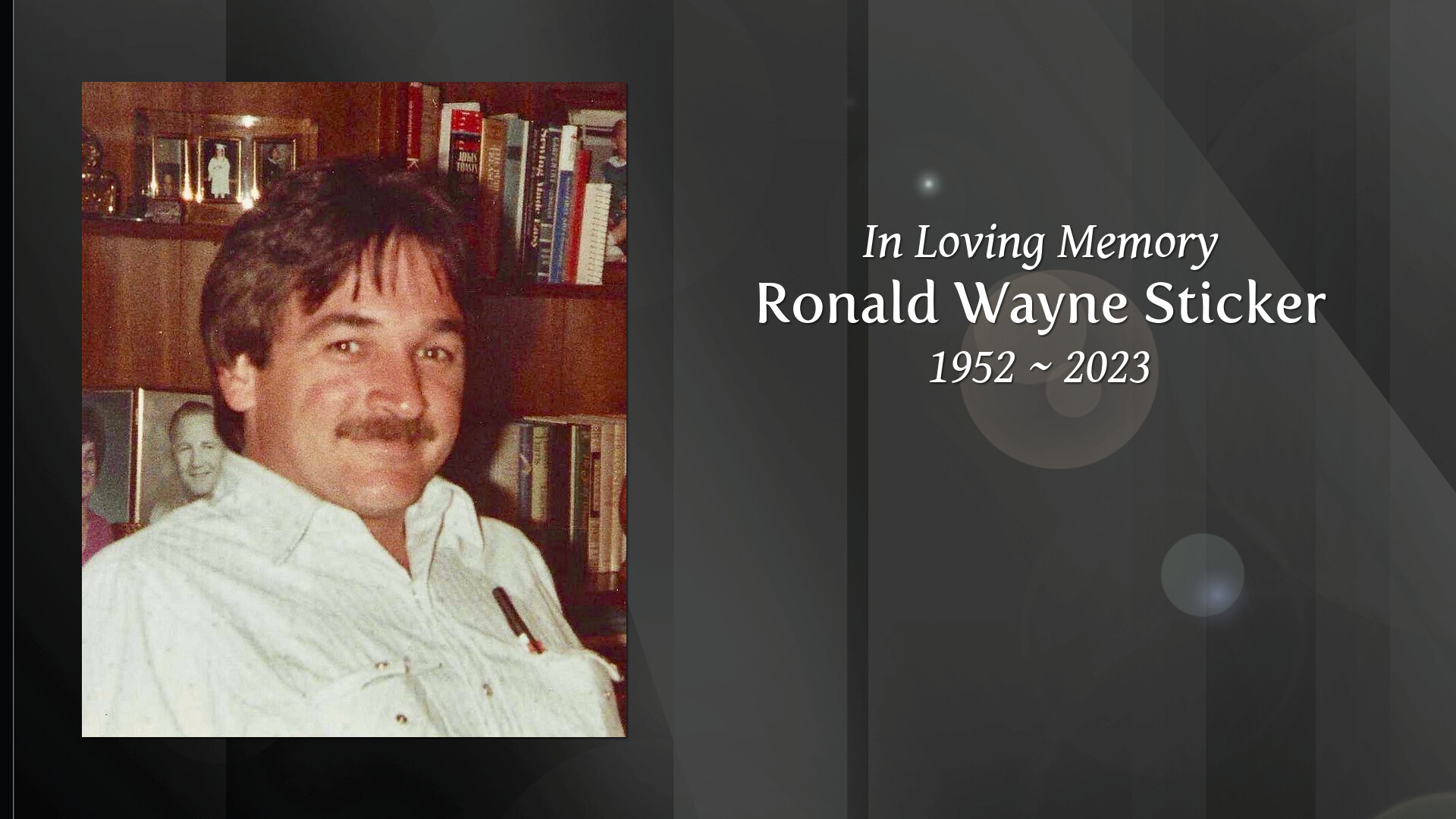 Ronald Wayne Sticker - Tribute Video