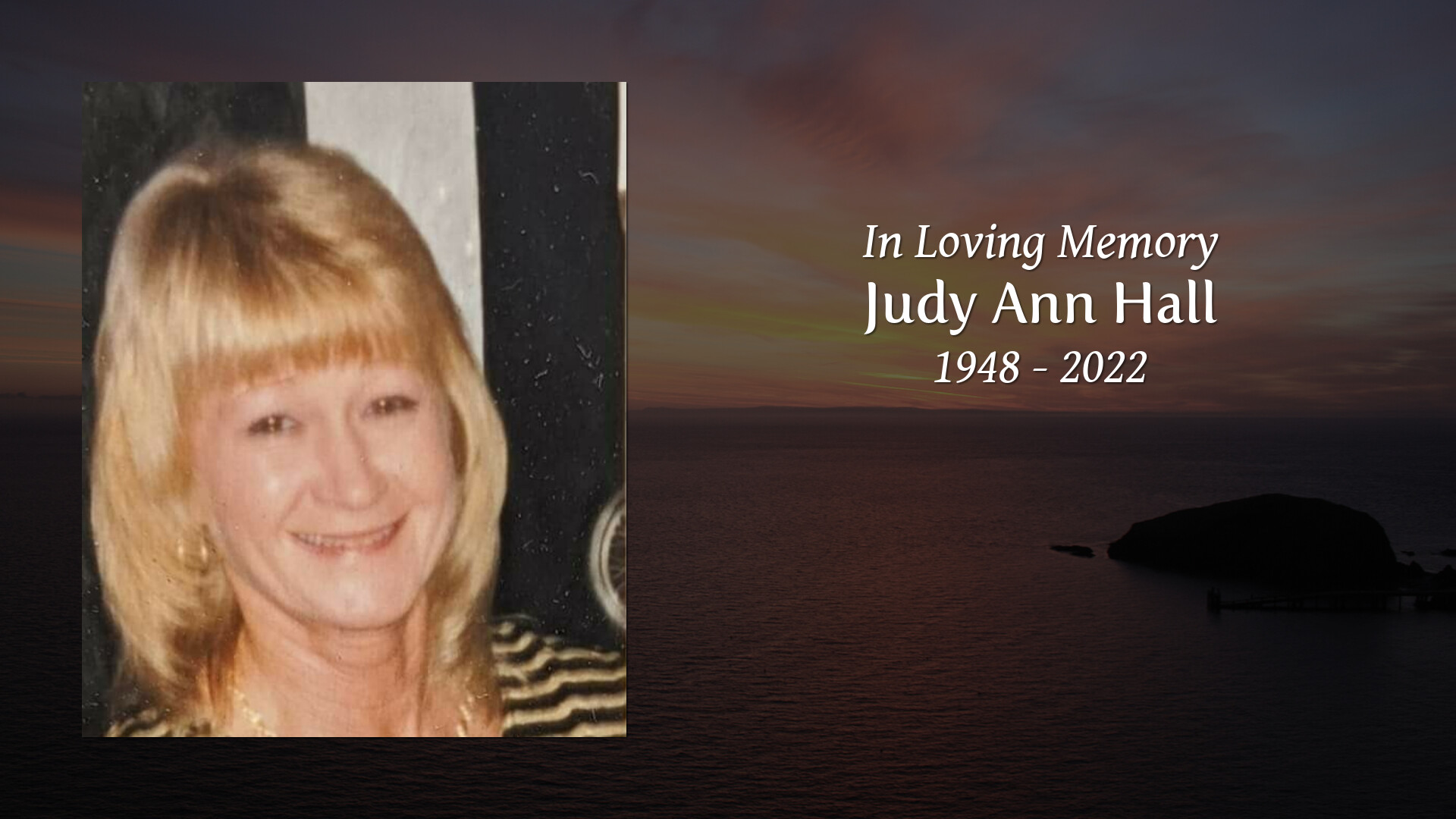 Judy Ann Hall - Tribute Video