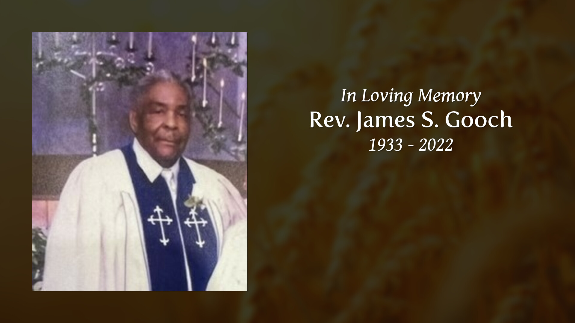 Rev. James S. Gooch - Tribute Video