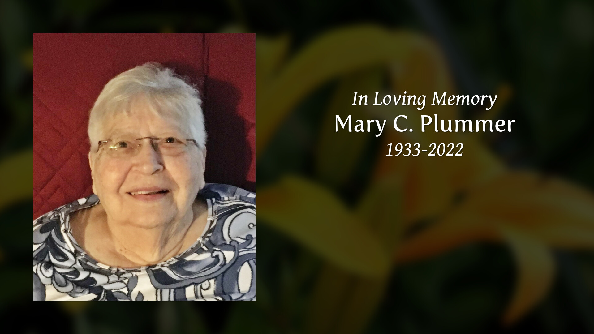 Mary C. Plummer - Tribute Video