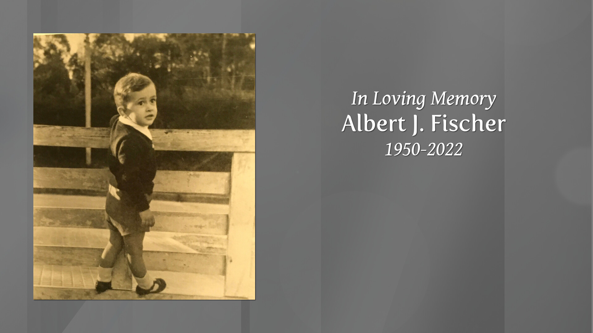 Albert J. Fischer - Tribute Video
